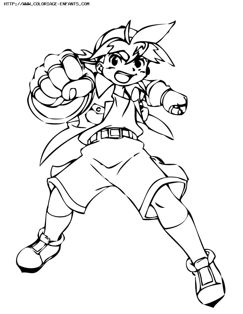 Stampa il disegno di Beyblade da colorare. - Pagine Beyblade da Colorare