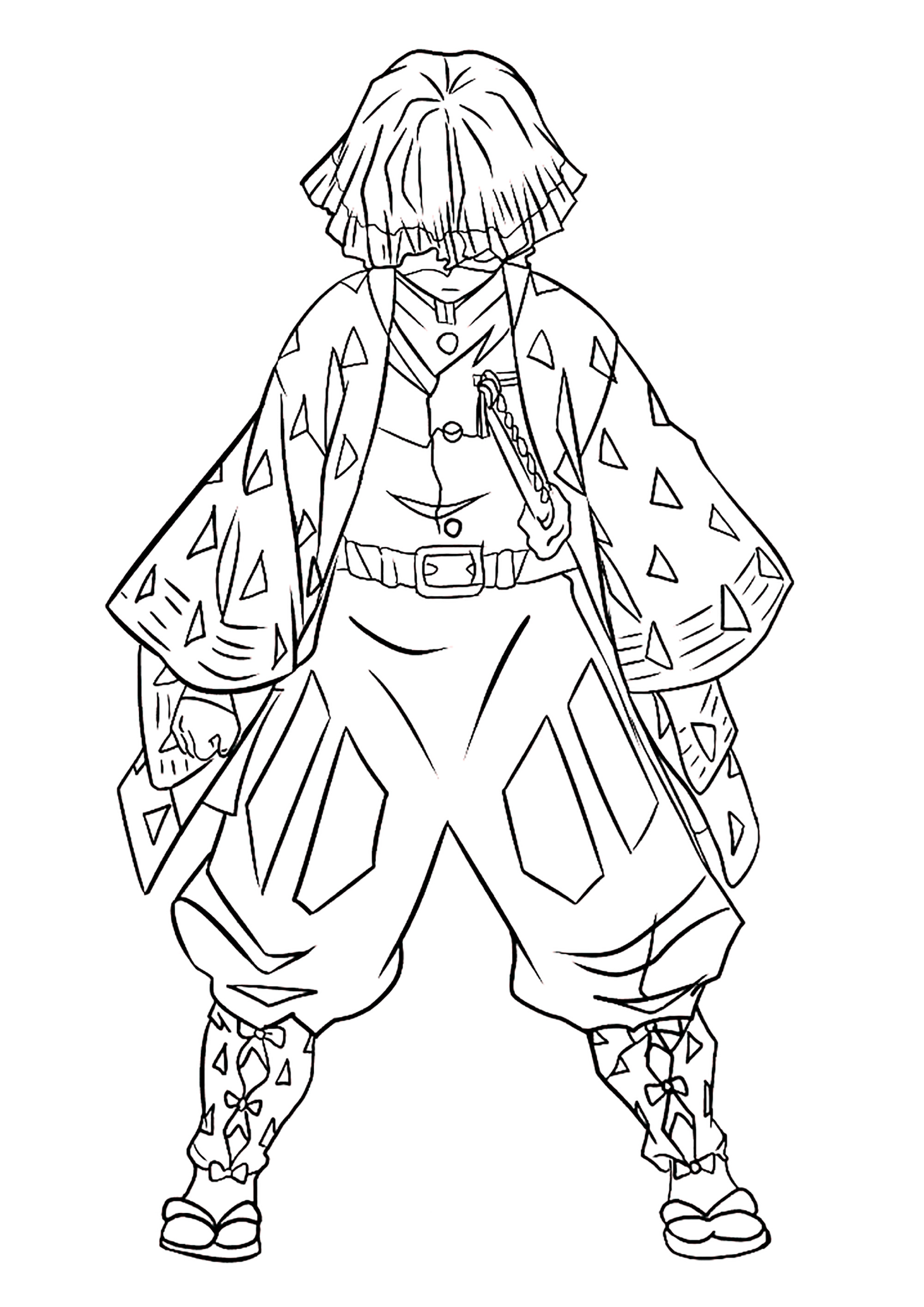 Tanjiro Kamado da Demon Slayer - Pagine Demon Slayer da Colorare