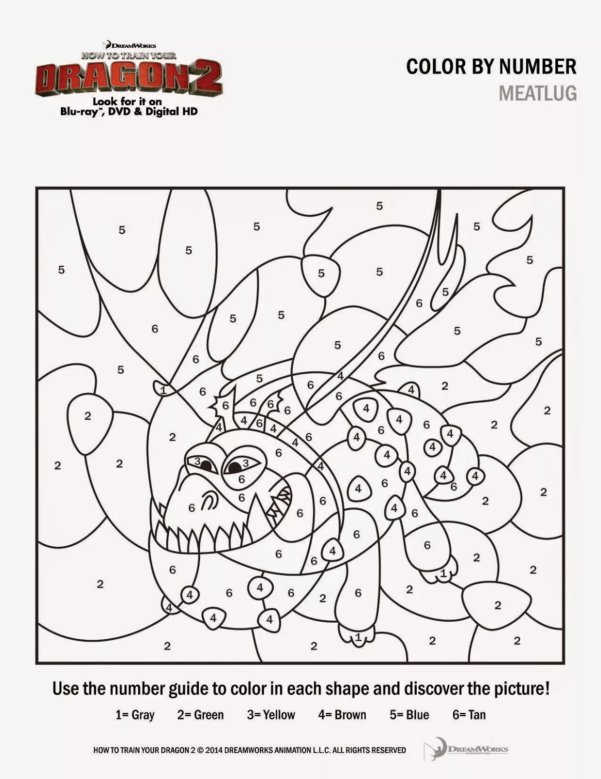 Le mistero - Pagine Dragon Trainer 2 da Colorare