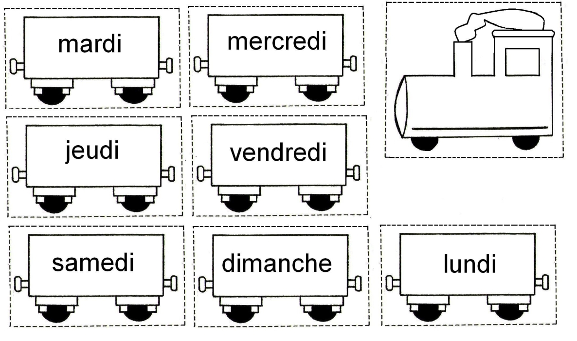 Colora i giorni della settimana da stampare gratuitamente. - Pagine ...