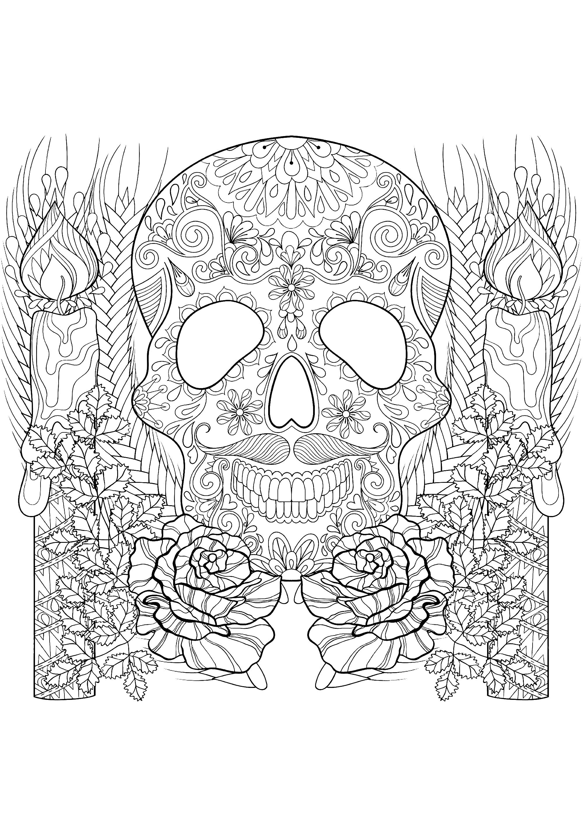 Disegni Da Colorare Teschio Da Stampare Disegni Da Colorare Maestro