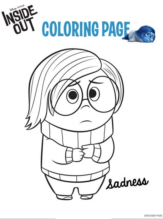 Disegno Di Tristezza Colora Imbarazzo E Tristezza Di Inside Out 2