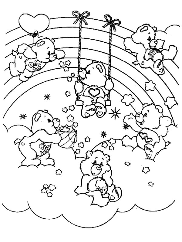 Disegni dei Care Bears da colorare per bambini - Pagine Orsetti del ...