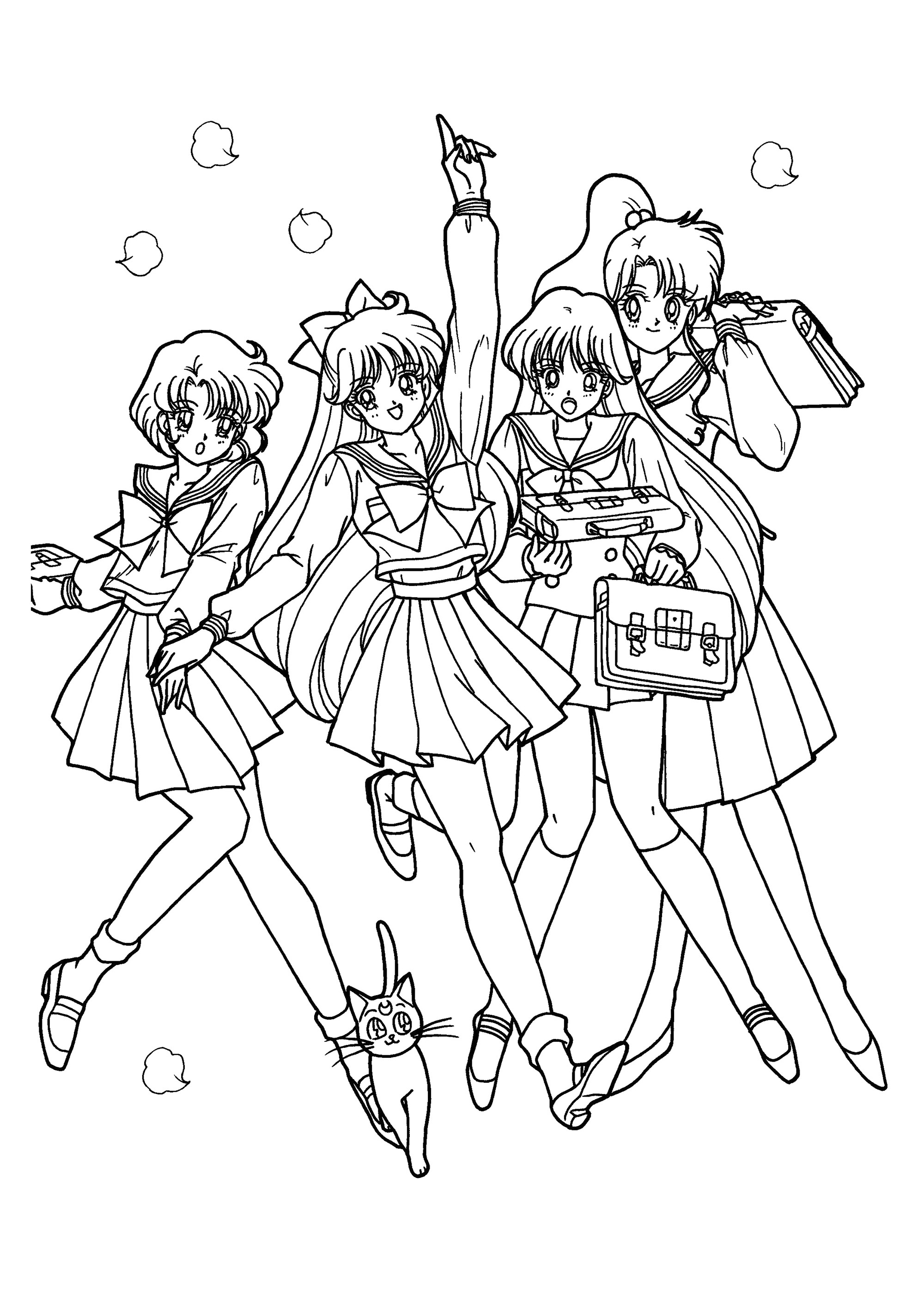 Disegni da colorare gratuiti di sailor-moon per bambini - Pagine Sailor ...