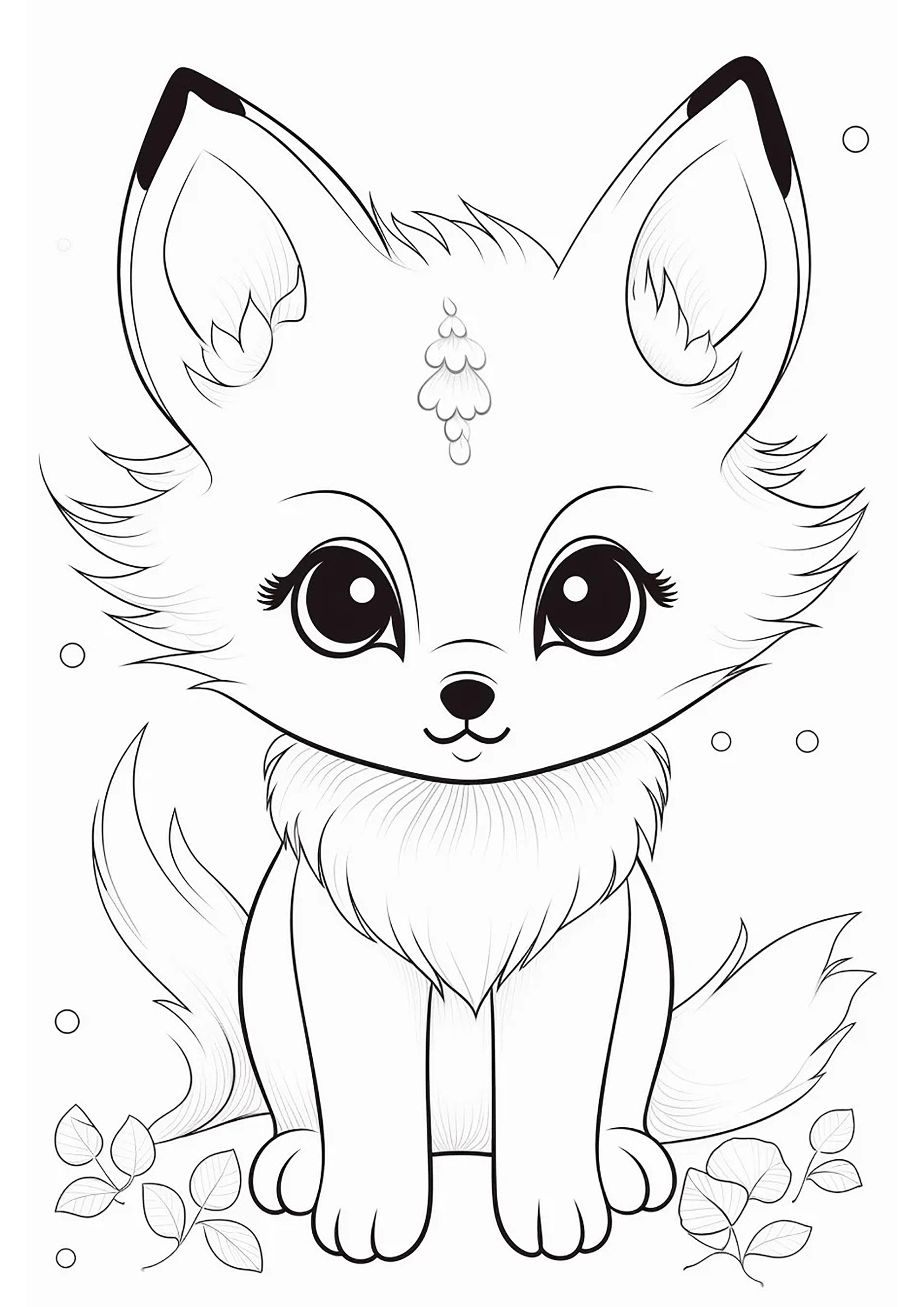 Pagina da colorare gratuita e gratis per bambini con Volpe gratis da ...