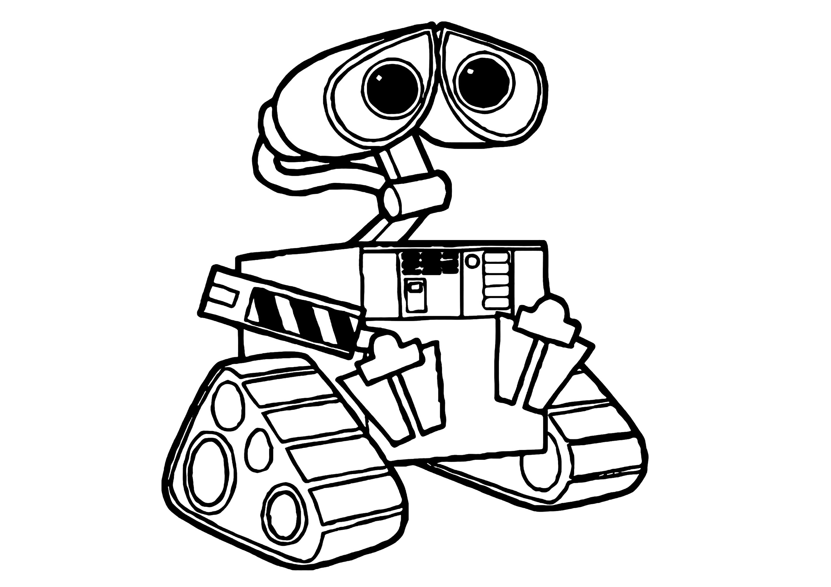 Wall-E, il famoso robot creato da Pixar - Pagine Wall-E da Colorare