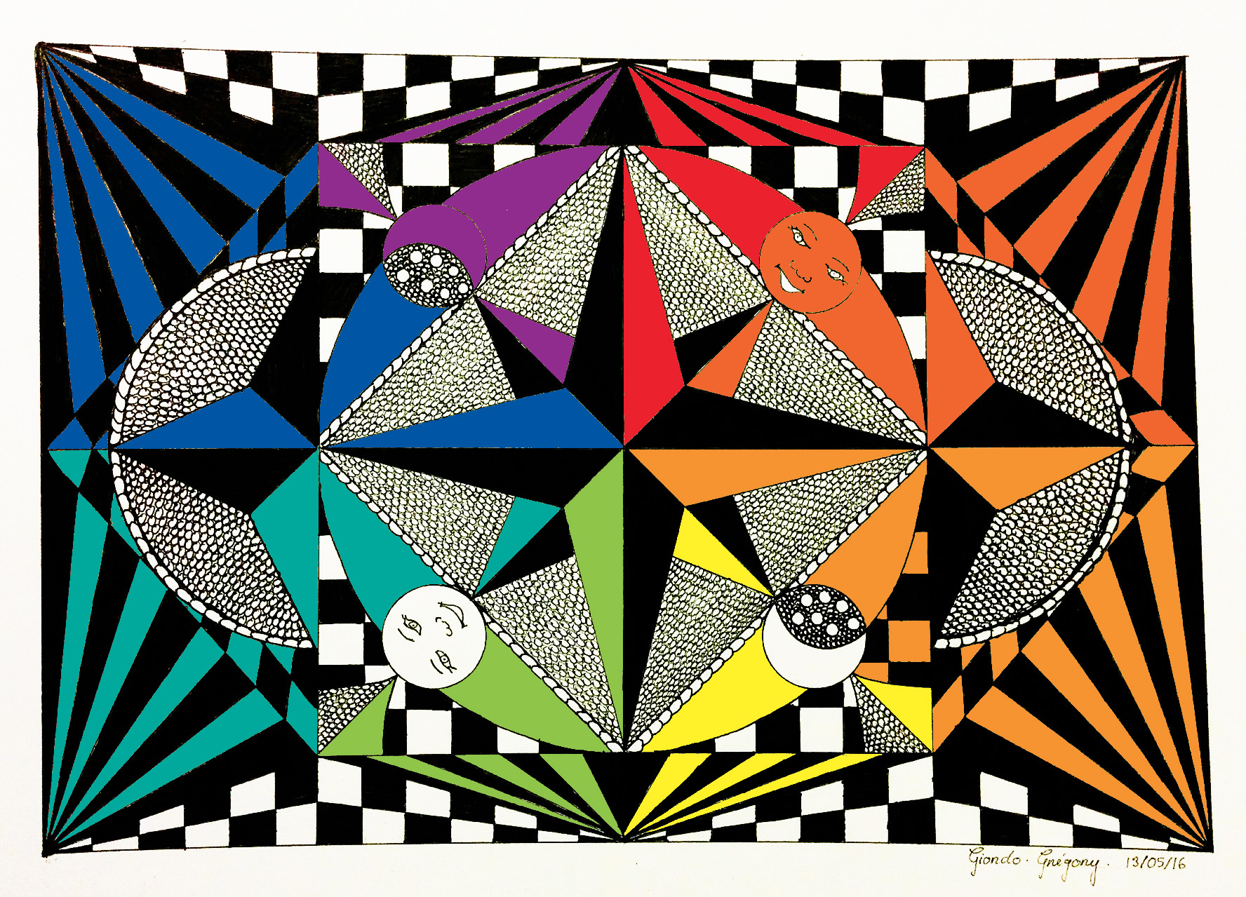 Op Art - Malbuch Fur Erwachsene | JustColor