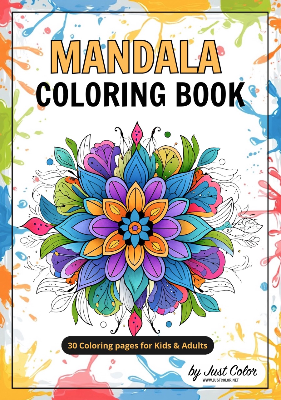 Mandala Coloring Book for All Ages – Just Color eBooks