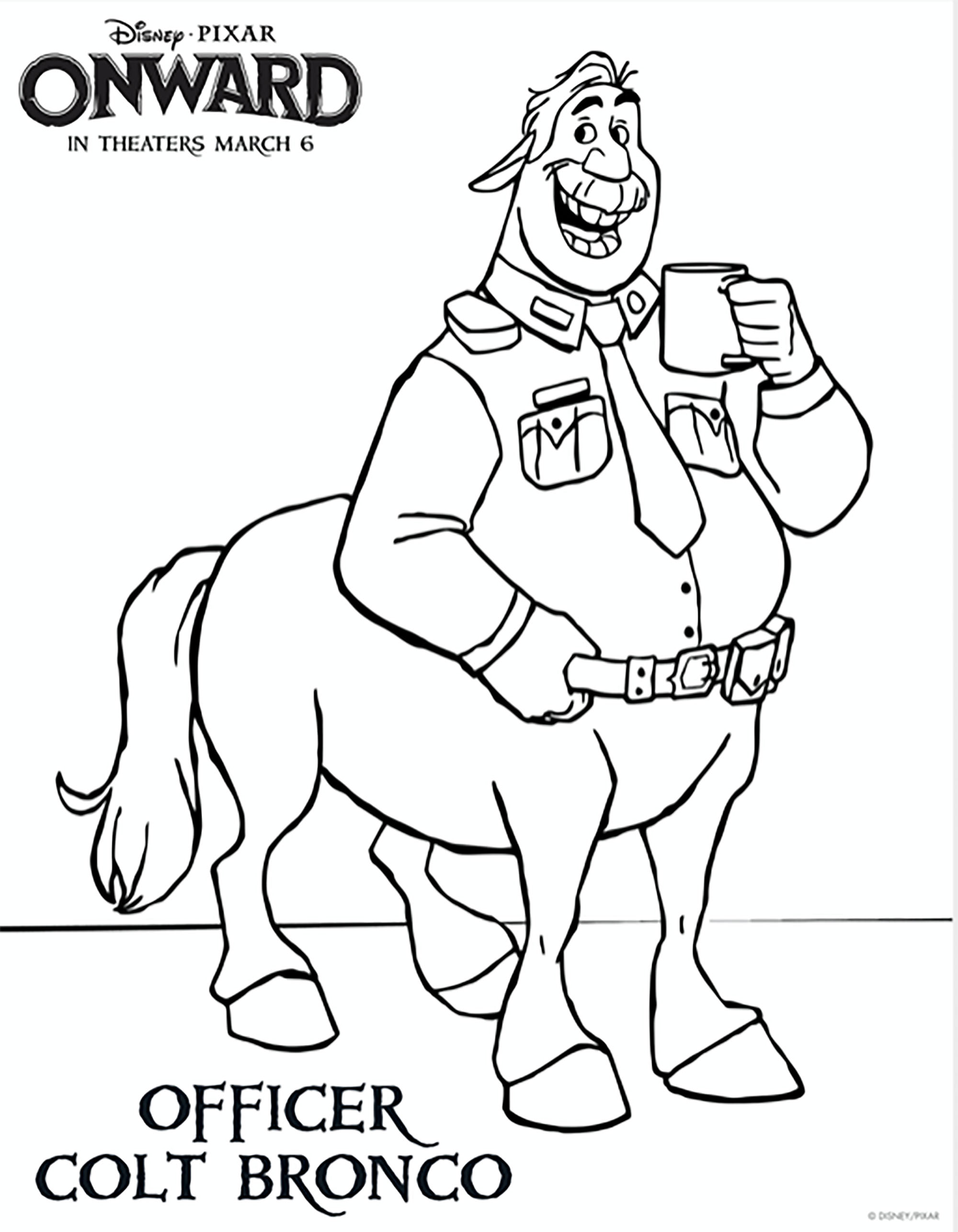 Coloriage de En avant gratuit à colorier - Coloriages d'En avant à imprimer