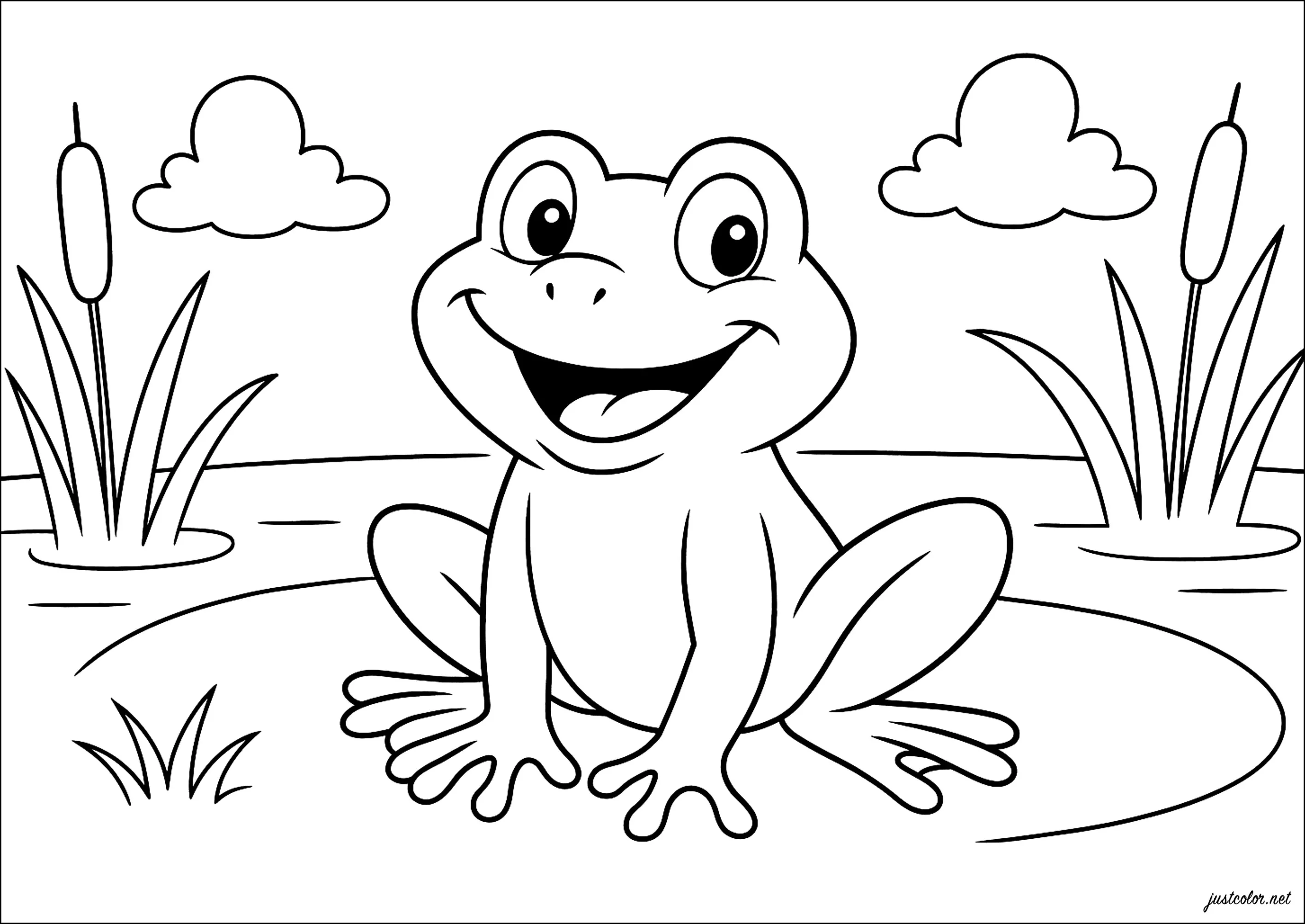 Dessins De Grenouilles Faciles