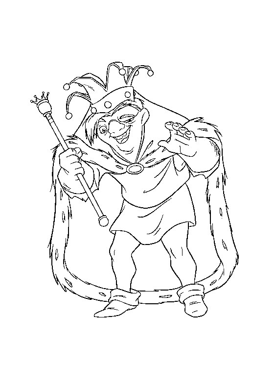 Coloriage de Le Bossu de Notre-Dame à telecharger gratuitement ...