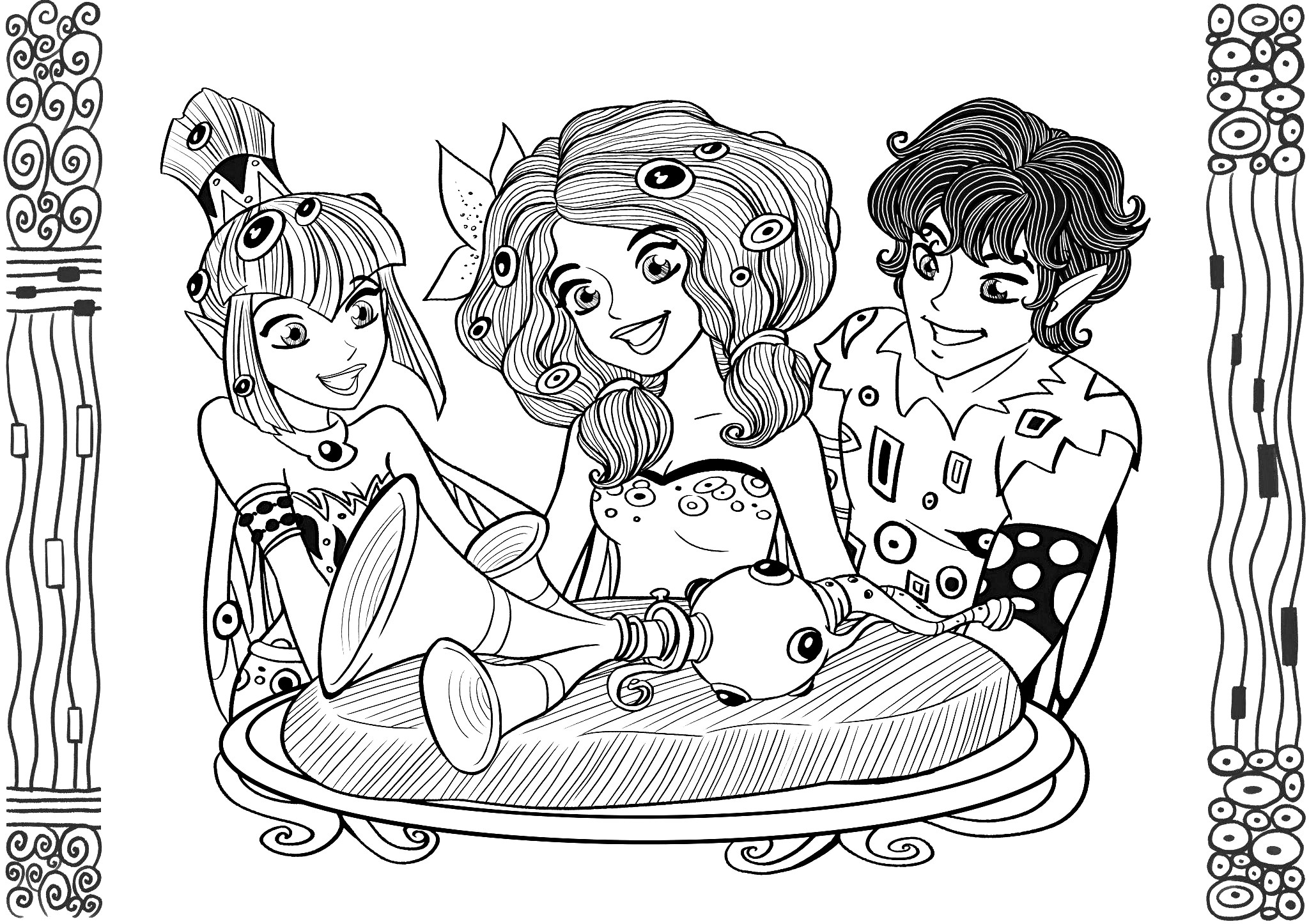 Coloriage de Mia et moi à imprimer gratuitement - Coloriages de Mia et ...