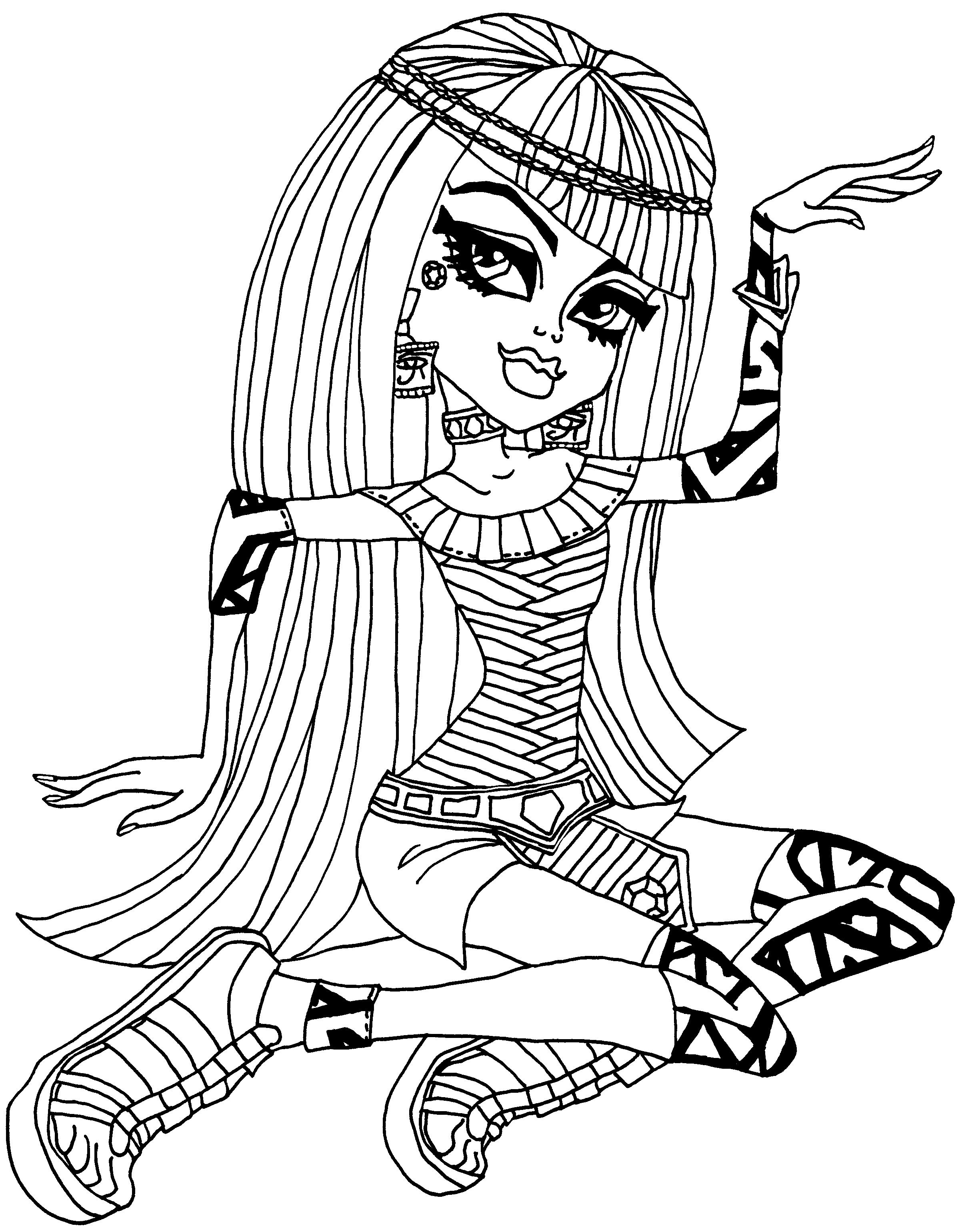 Coloriage De Monster High Gratuit à Colorier Coloriages De Monster