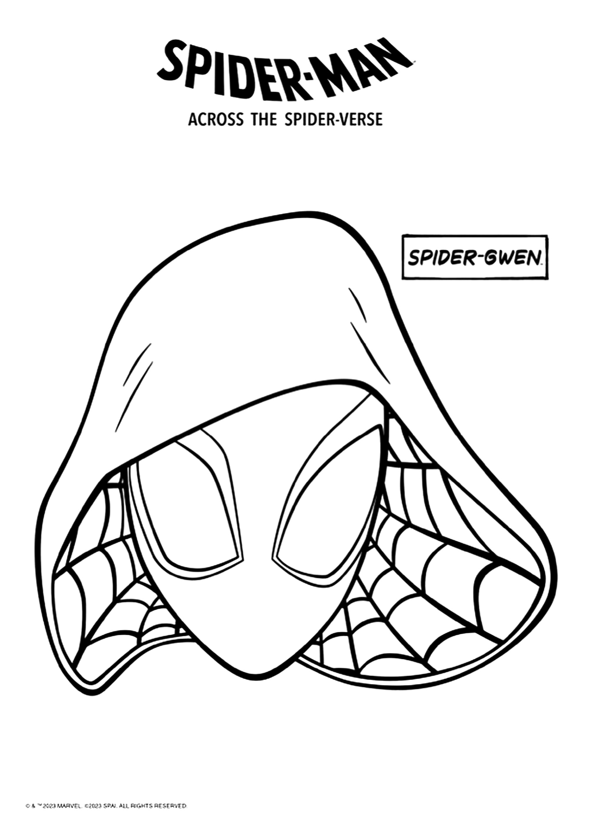 Spider-Gwen (Ghost-Spider) - Coloriages de Spider-Man : Across the ...