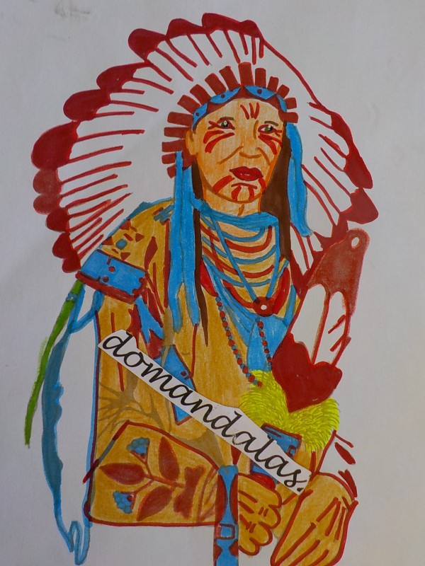 Drawing native american - Native American Adult Coloring Pages