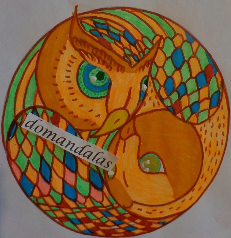 Simple Mandala with 2 owls - Easy Mandalas for kids - 100% Mandalas Zen ...