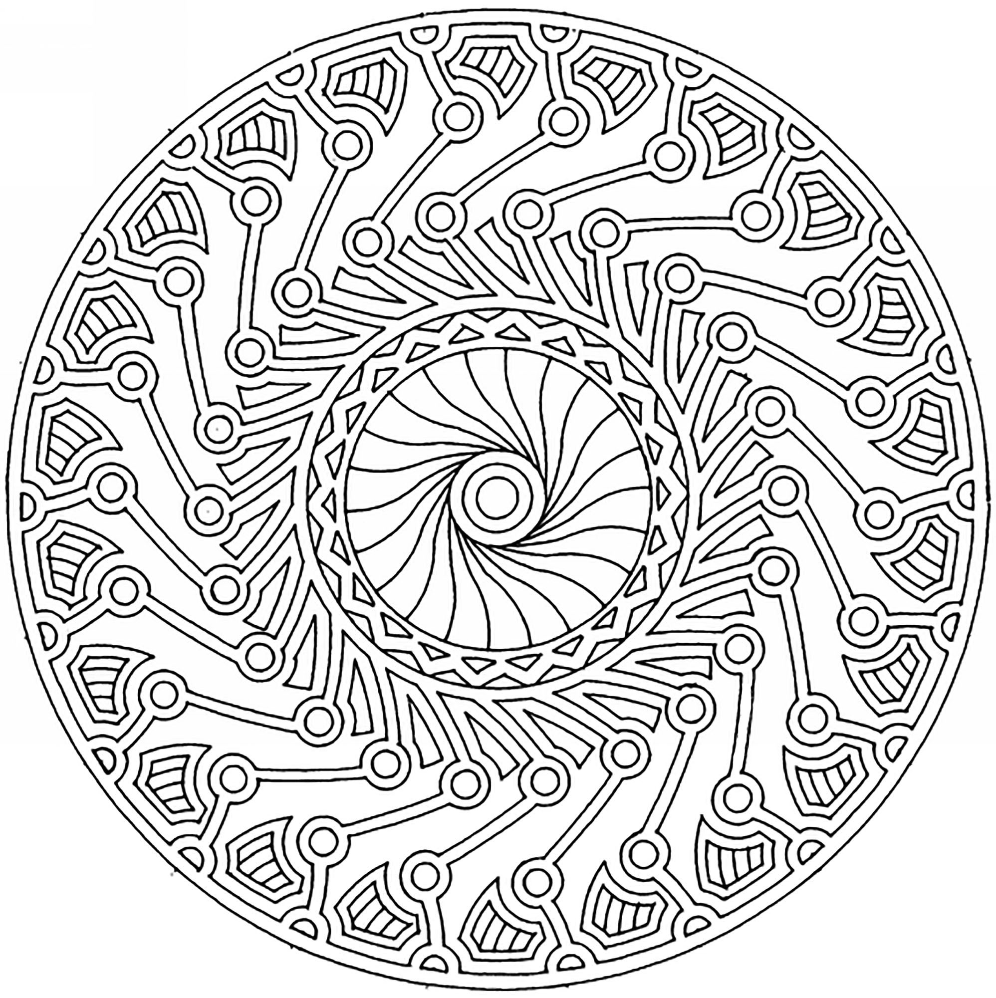 Mandalas Disegni Da Colorare Per Adulti
