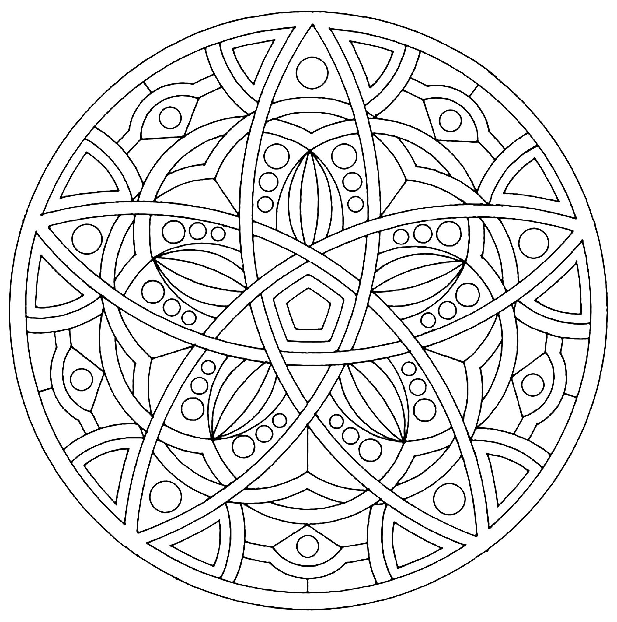 Disegni Di Mandalas Da Colorare Per Adulti