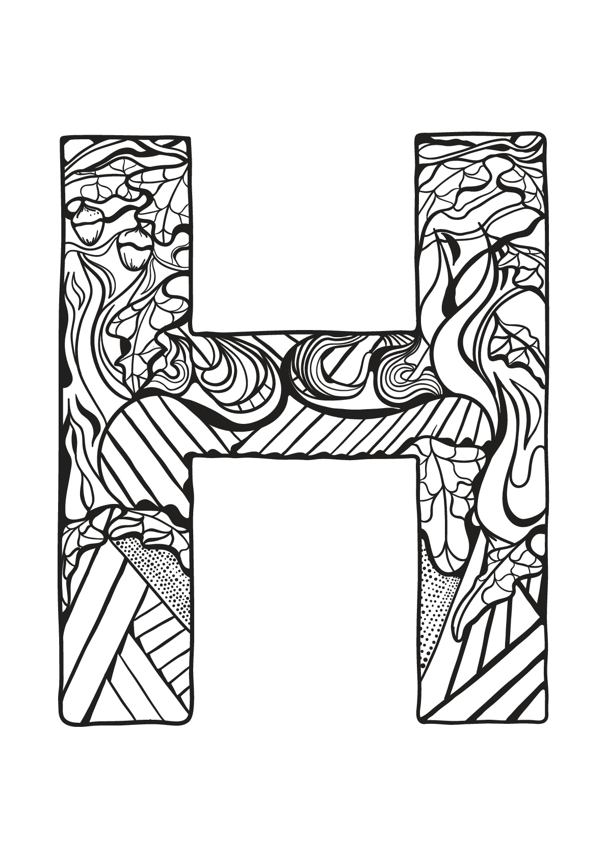 Alphabet Free To Color For Children H Alphabet Kids Coloring Pages Alphabet Free To Color For Children H Alphabet Kids Coloring Pages
