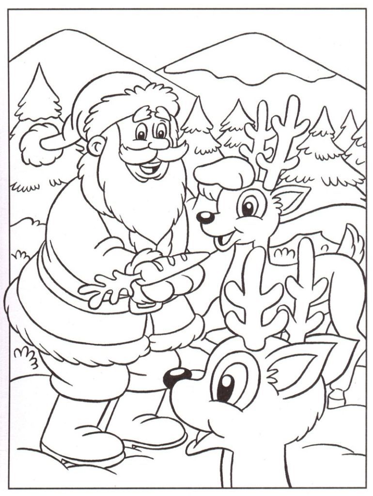 Santa Claus Coloring Pages for Children