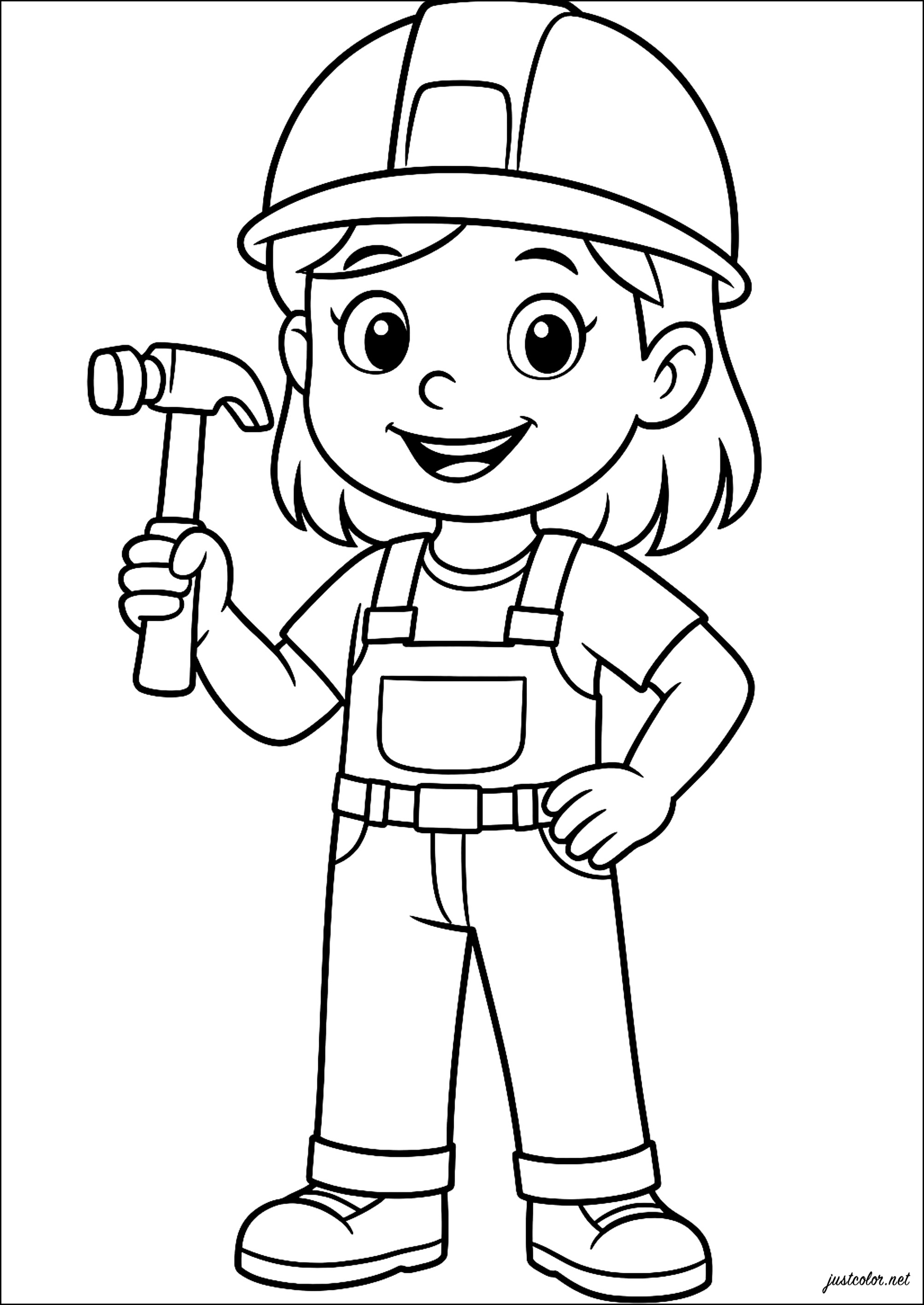 hammer coloring pages printable