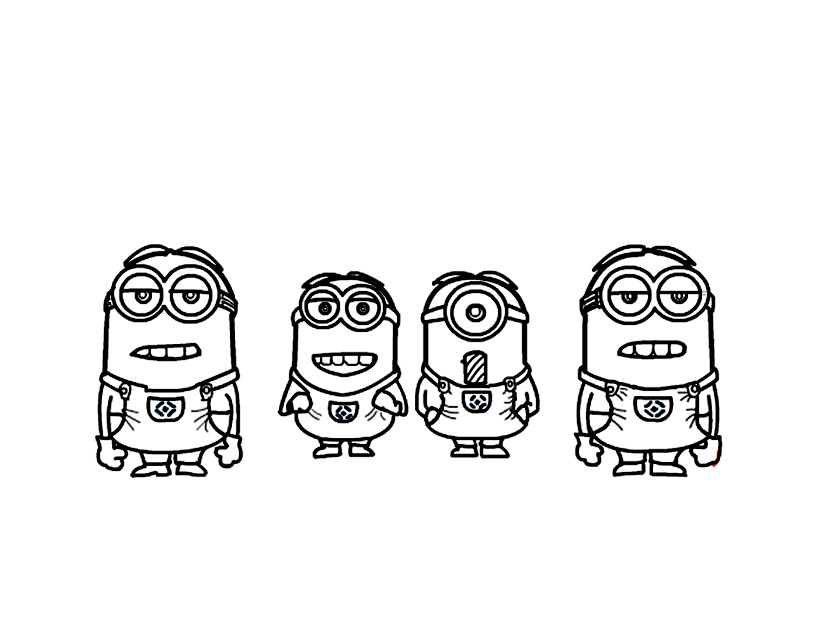 Despicable Me image to print and color - Despicable Me Coloring Pages