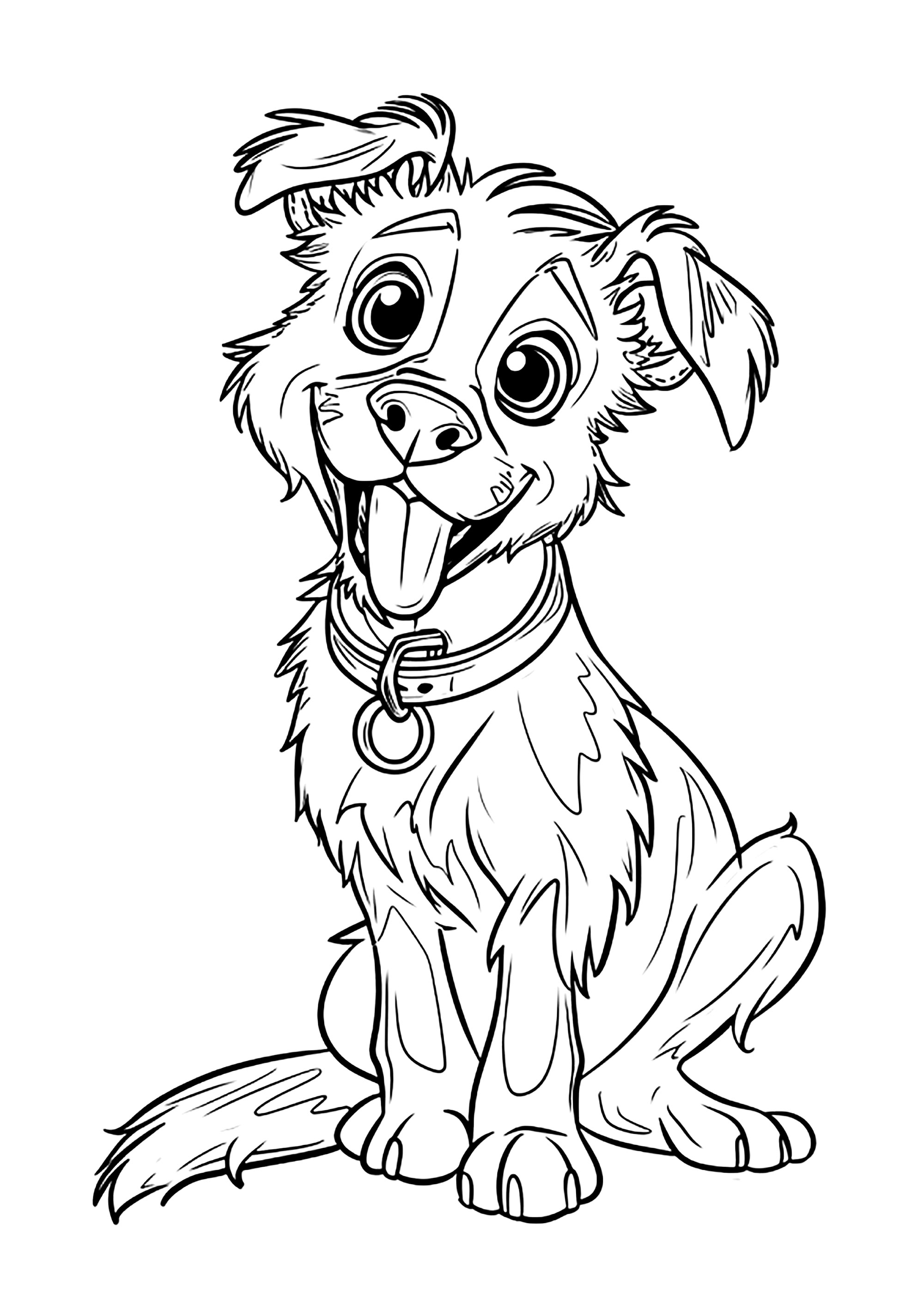 Faithful Dog Dog Coloring Pages For Kids