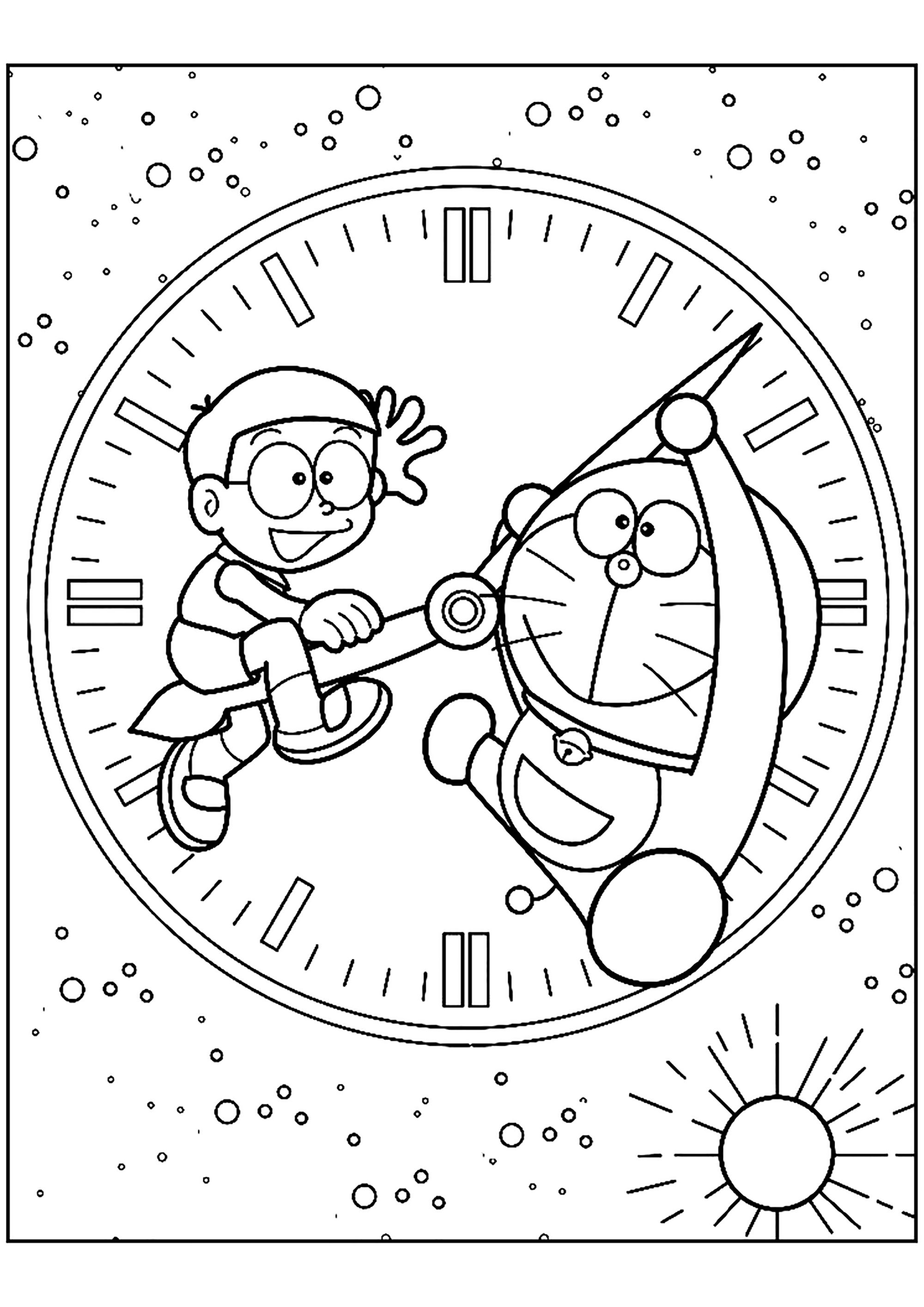 doraemon coloring pages