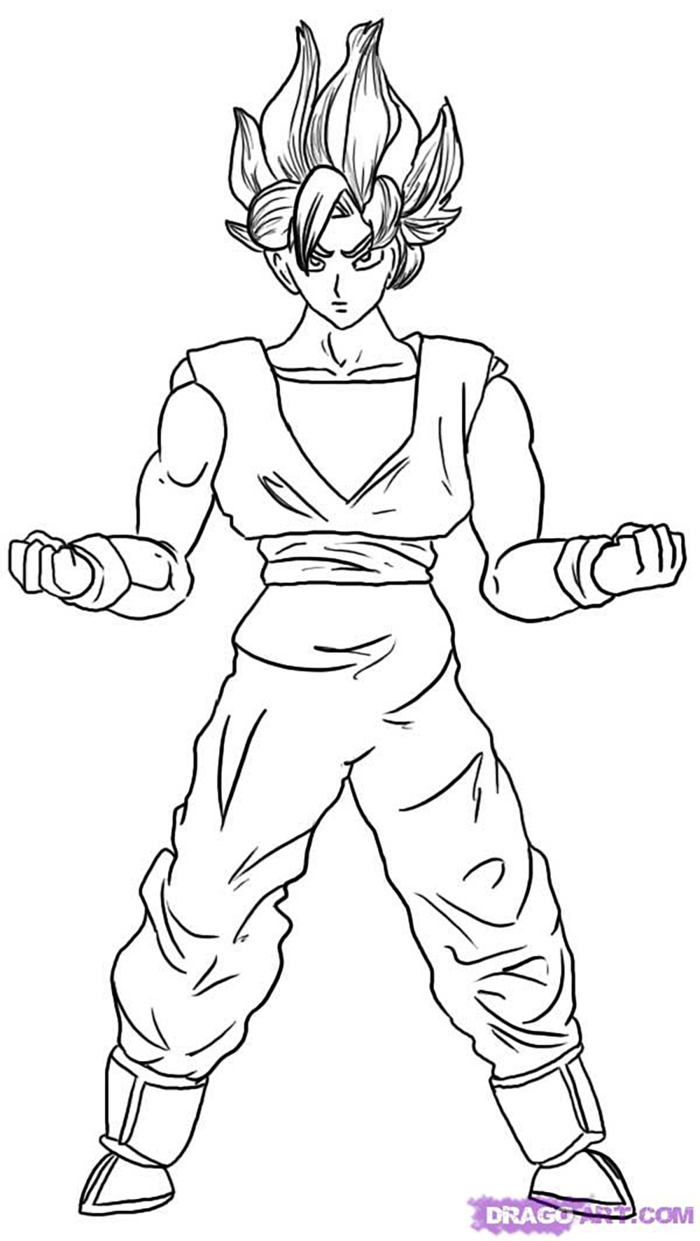 Songoku - Dragon Ball Coloring Pages