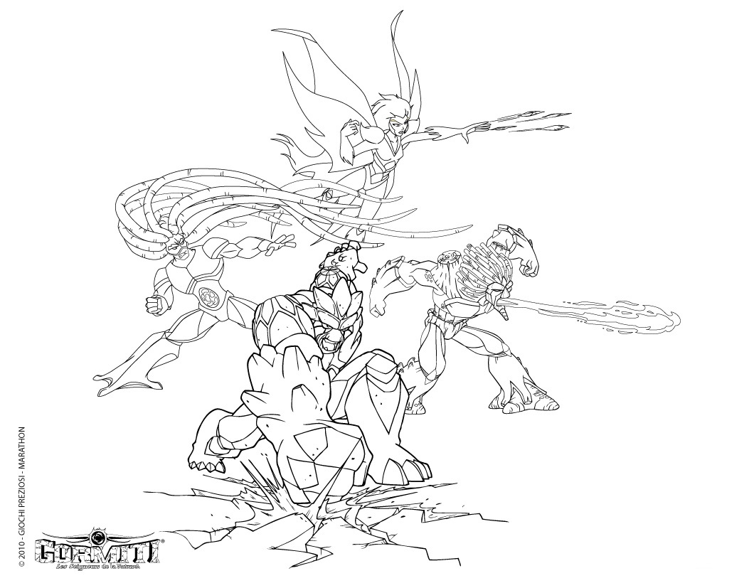 gormiti games coloring pages