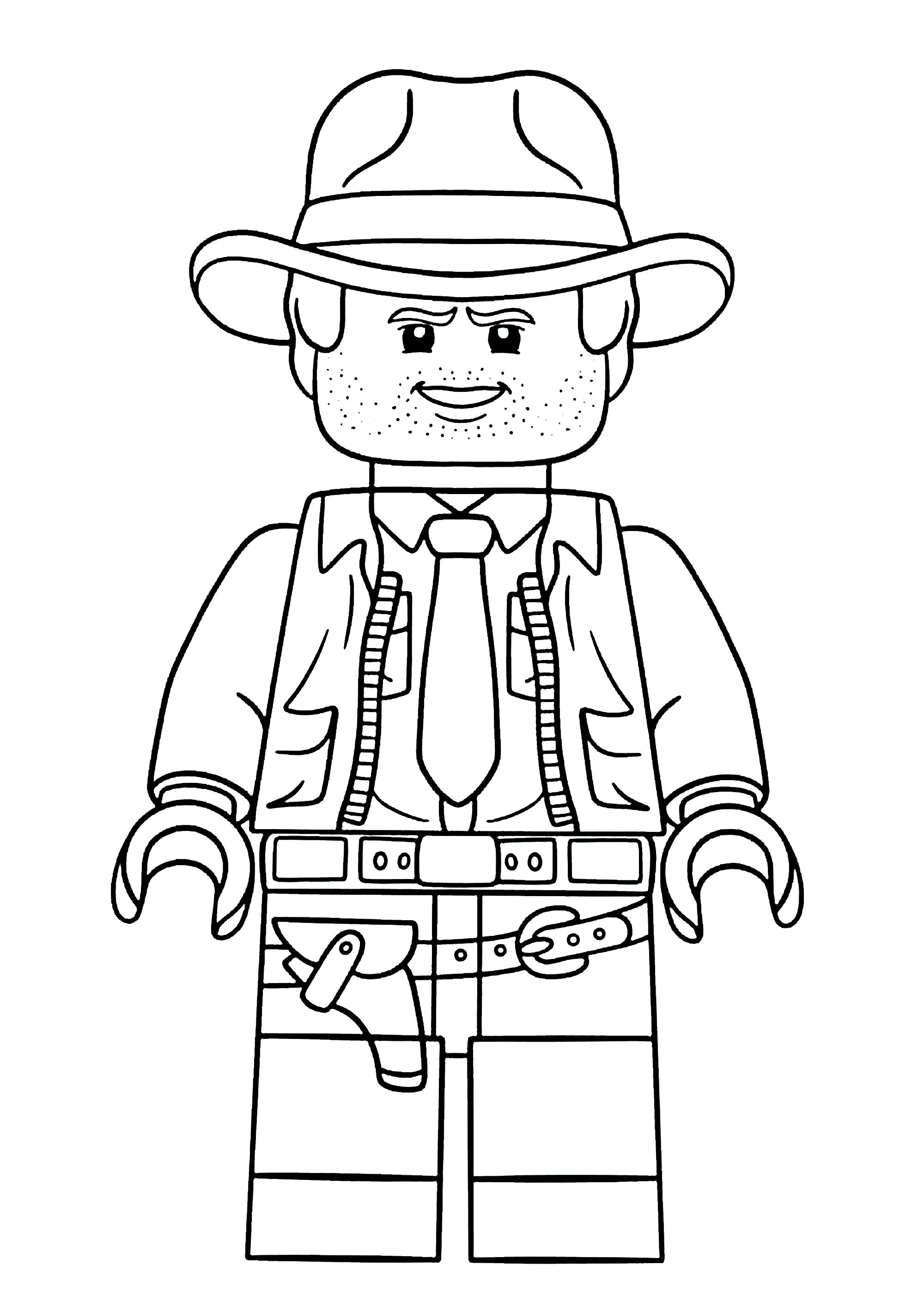 Indiana Jones Lego version - Indiana Jones Coloring Pages for Kids Indiana Jones Lego version - Indiana Jones Coloring Pages for Kids