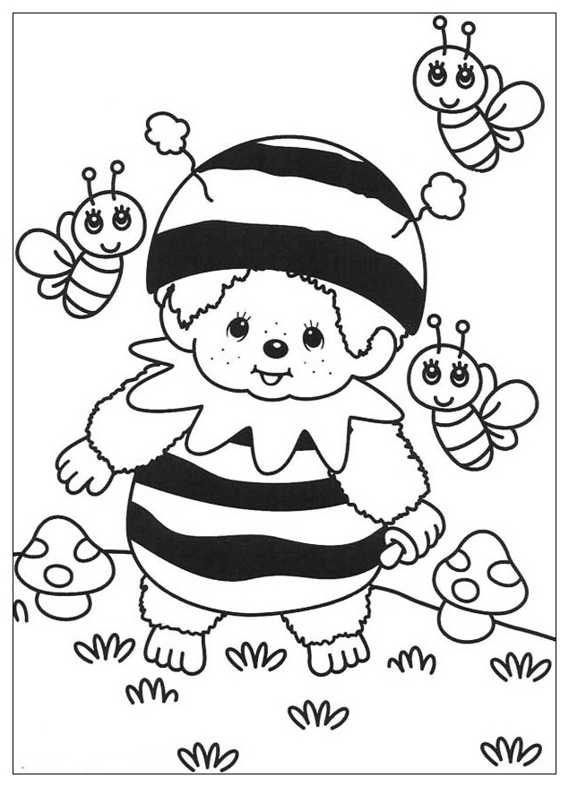 Kiki coloring page for kids - Kiki Coloring Pages