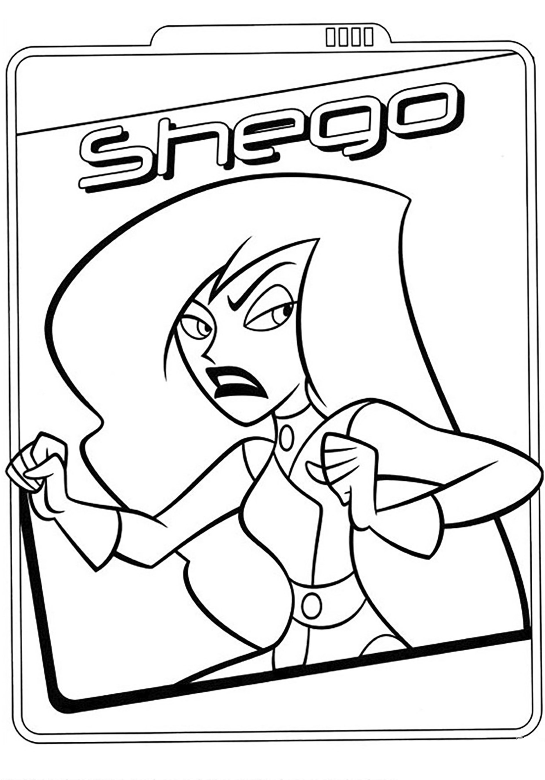 - Kim Possible Coloring Pages