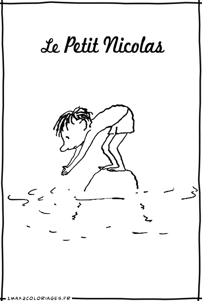 Little Nicholas coloring page for children - Le petit Nicolas Coloring ...