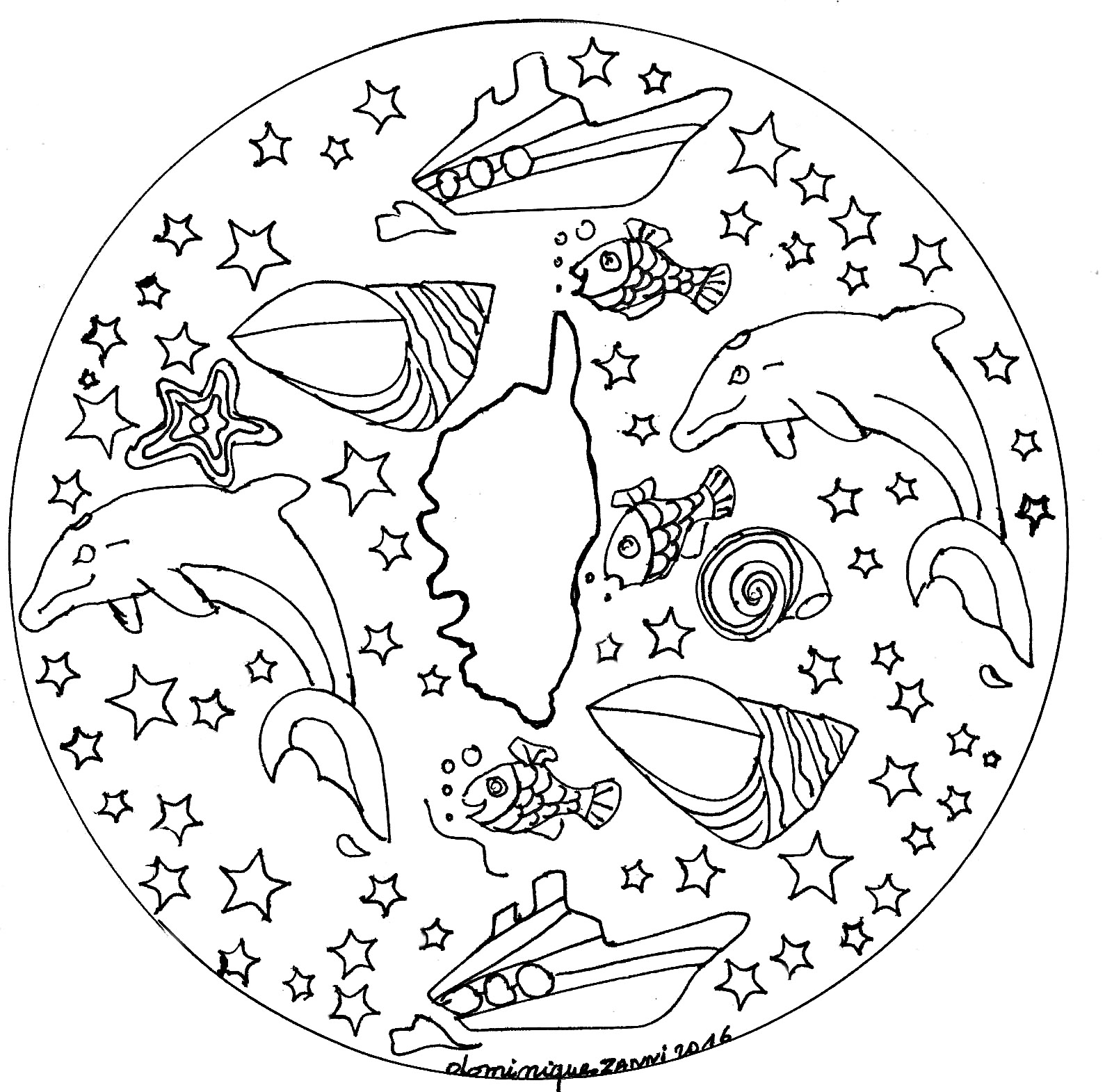 Mandala-easy-runs - Mandalas Kids Coloring Pages
