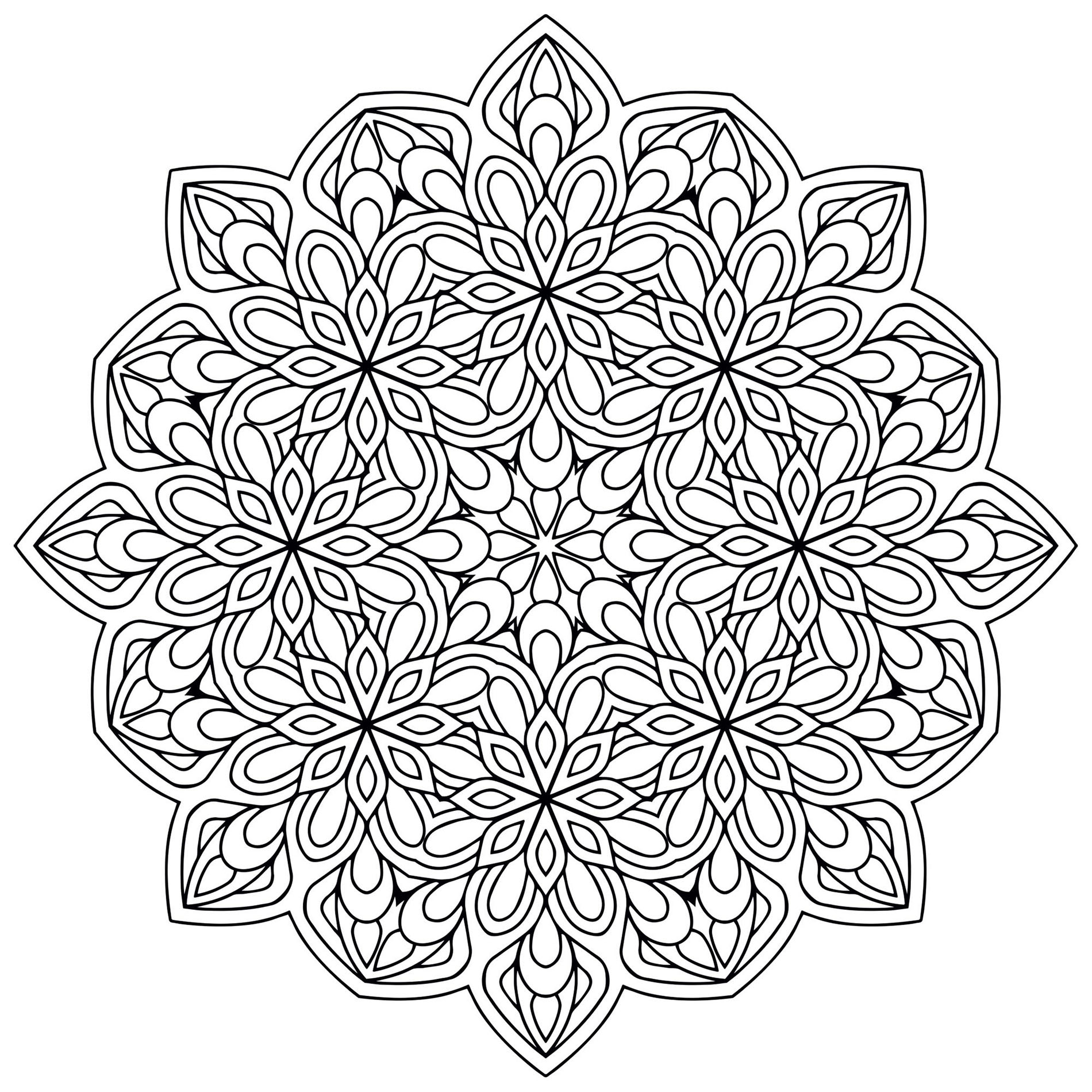 Mandala Zen Anti stress Mandala Coloring Pages For Kids Mandala Zen Anti stress Mandala Coloring Pages For Kids