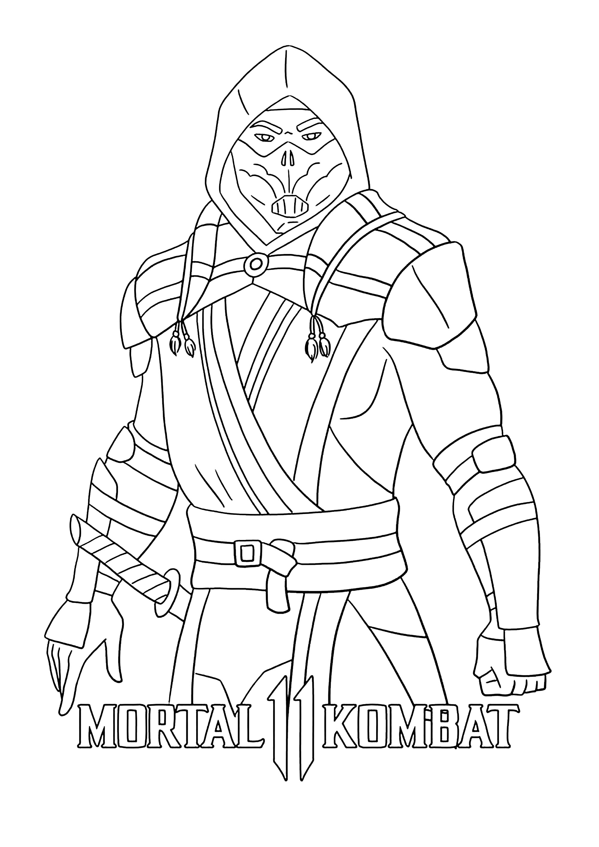mortal combat coloring pages