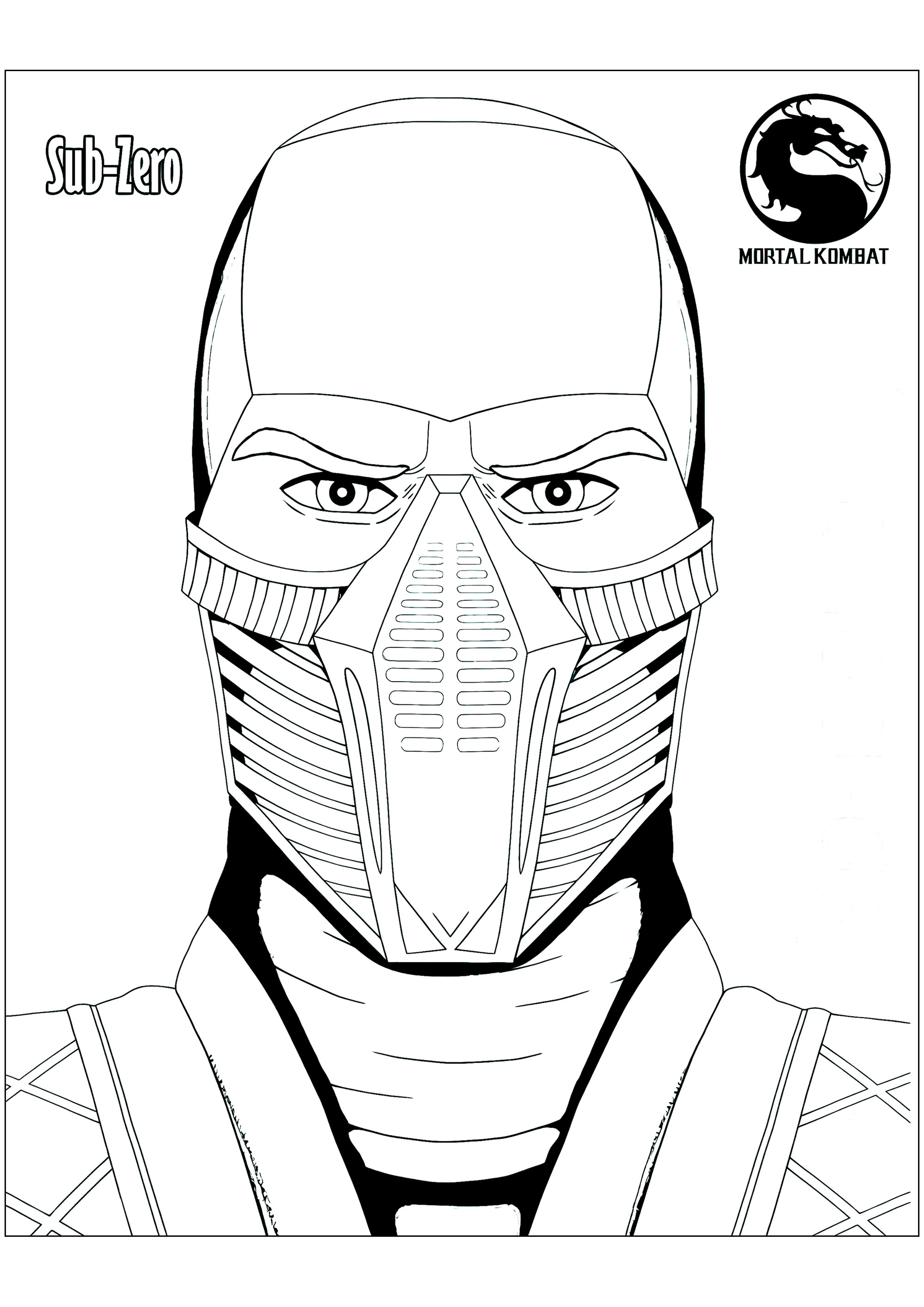 sub zero coloring pages