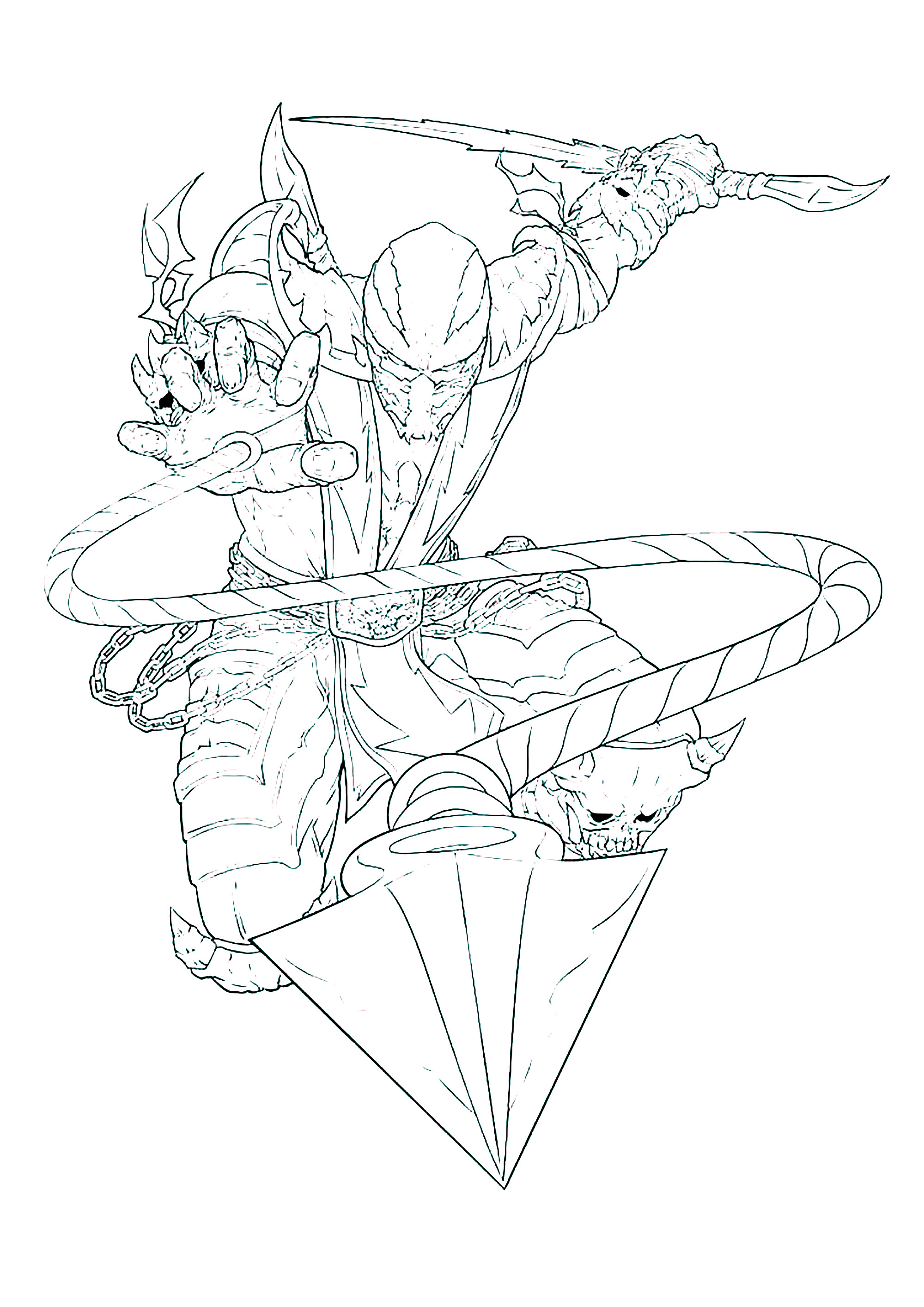 mortal kombat 11 coloring pages