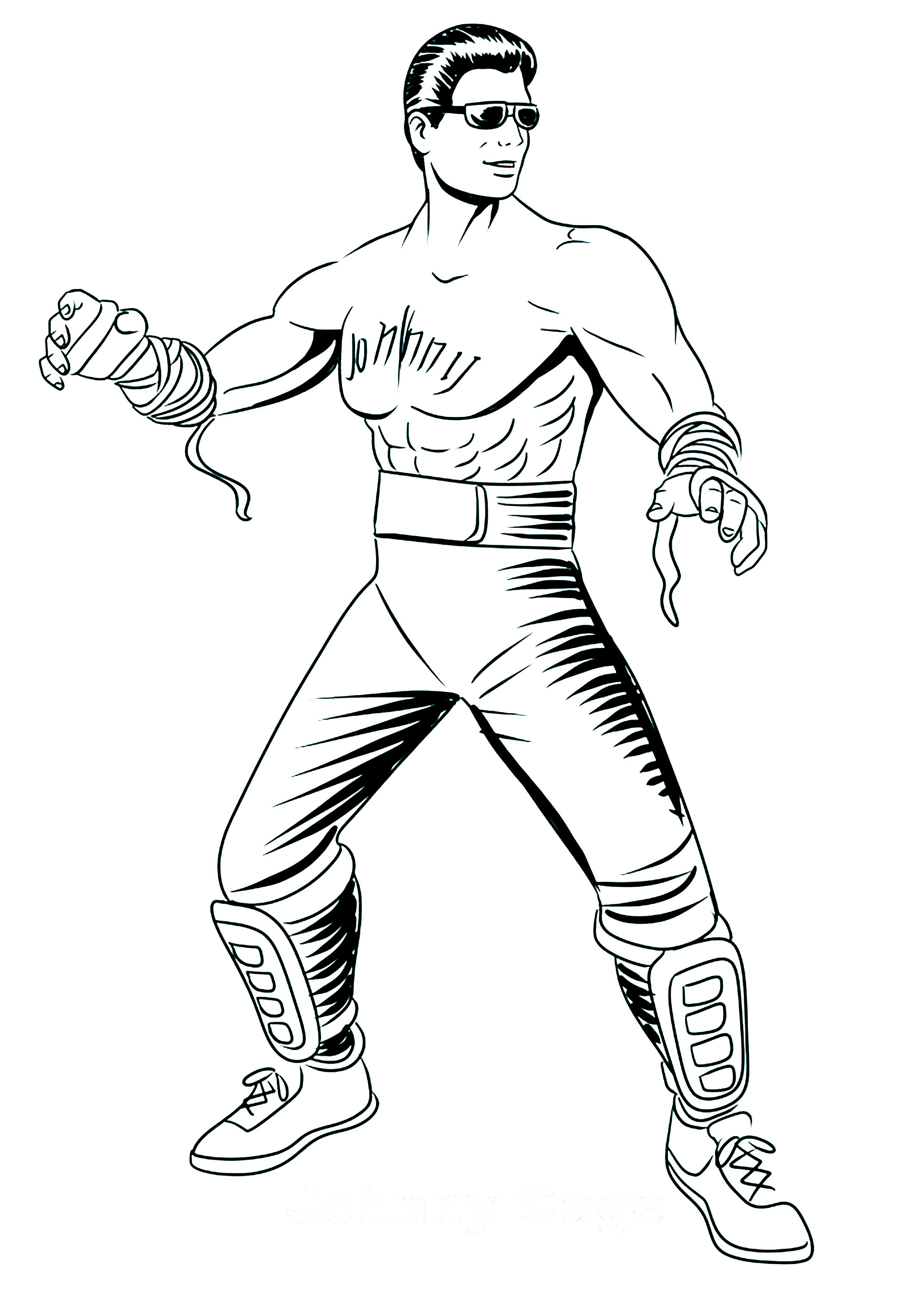 mortal kombat characters coloring pages