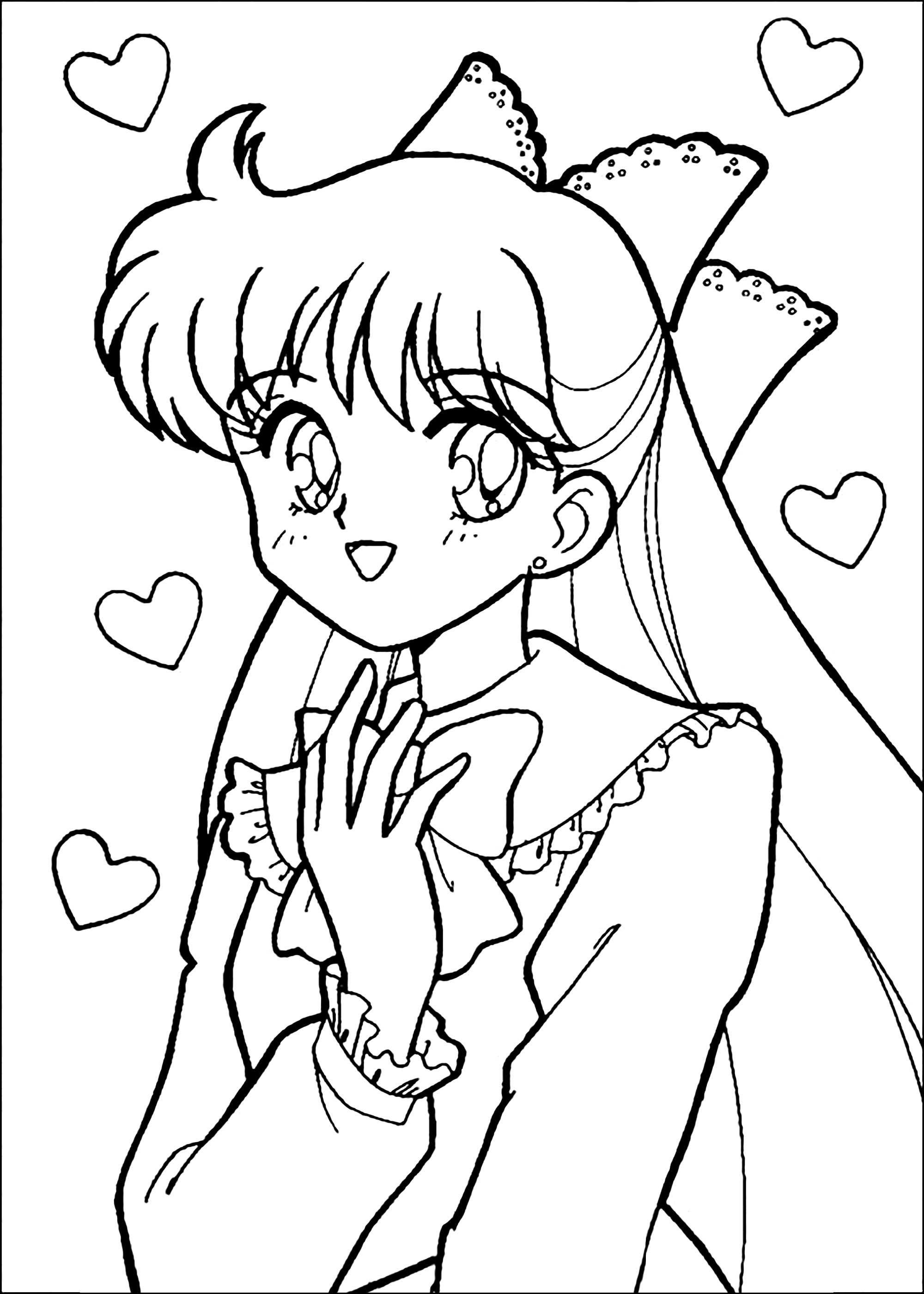 chibi sailor moon coloring pages