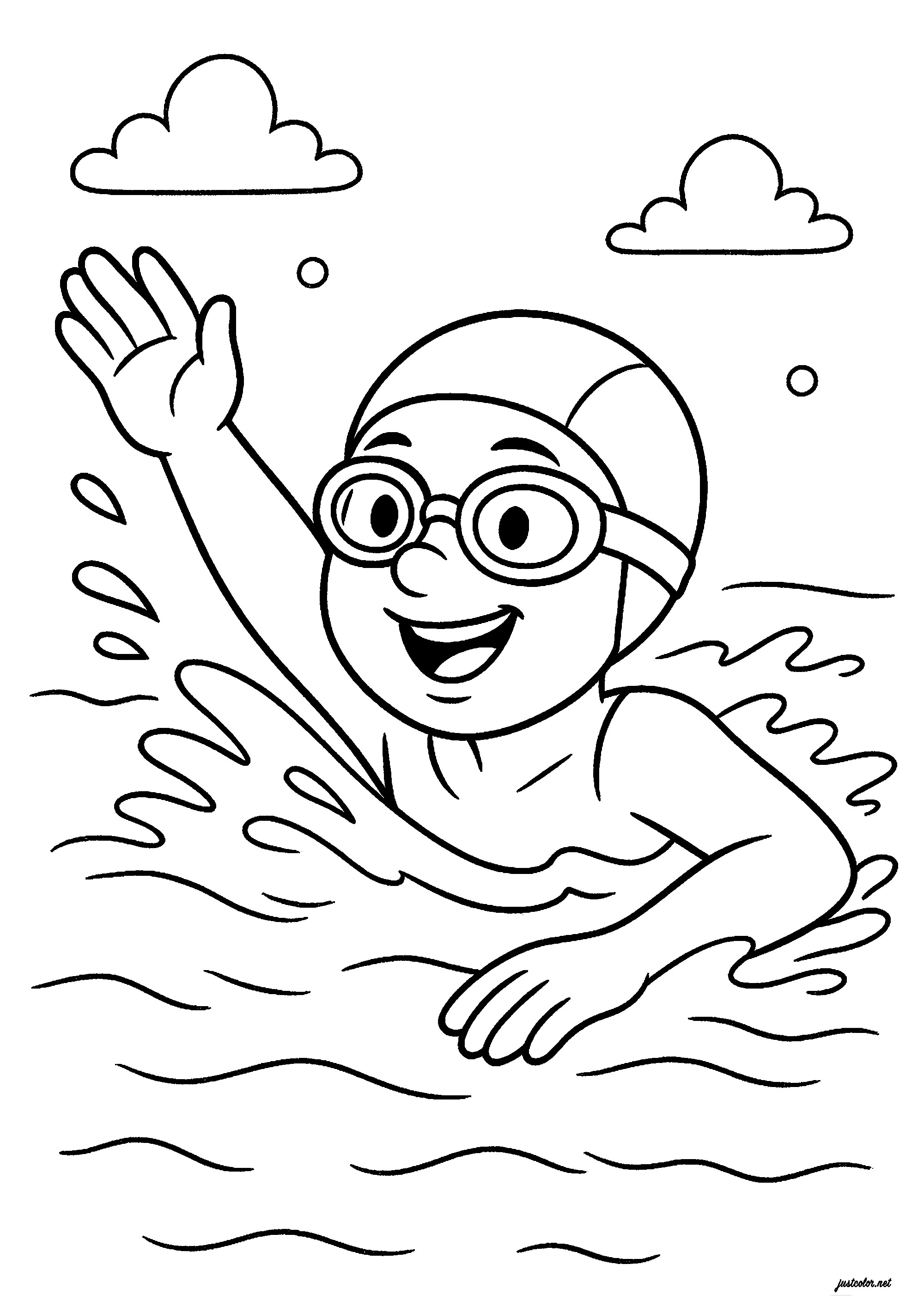 children's sports coloring pages