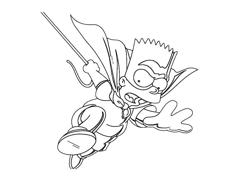 Free Simpsons drawing to print and color - The Simpsons Coloring Pages