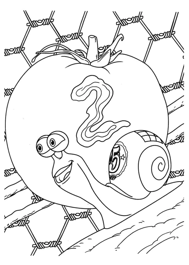 Turbo coloring page for kids - Turbo Coloring Pages