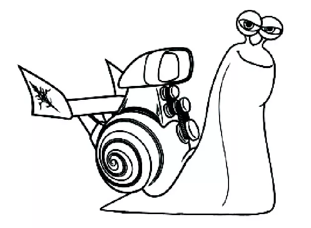 Turbo coloring page for kids - Turbo Coloring Pages - Page page/3/