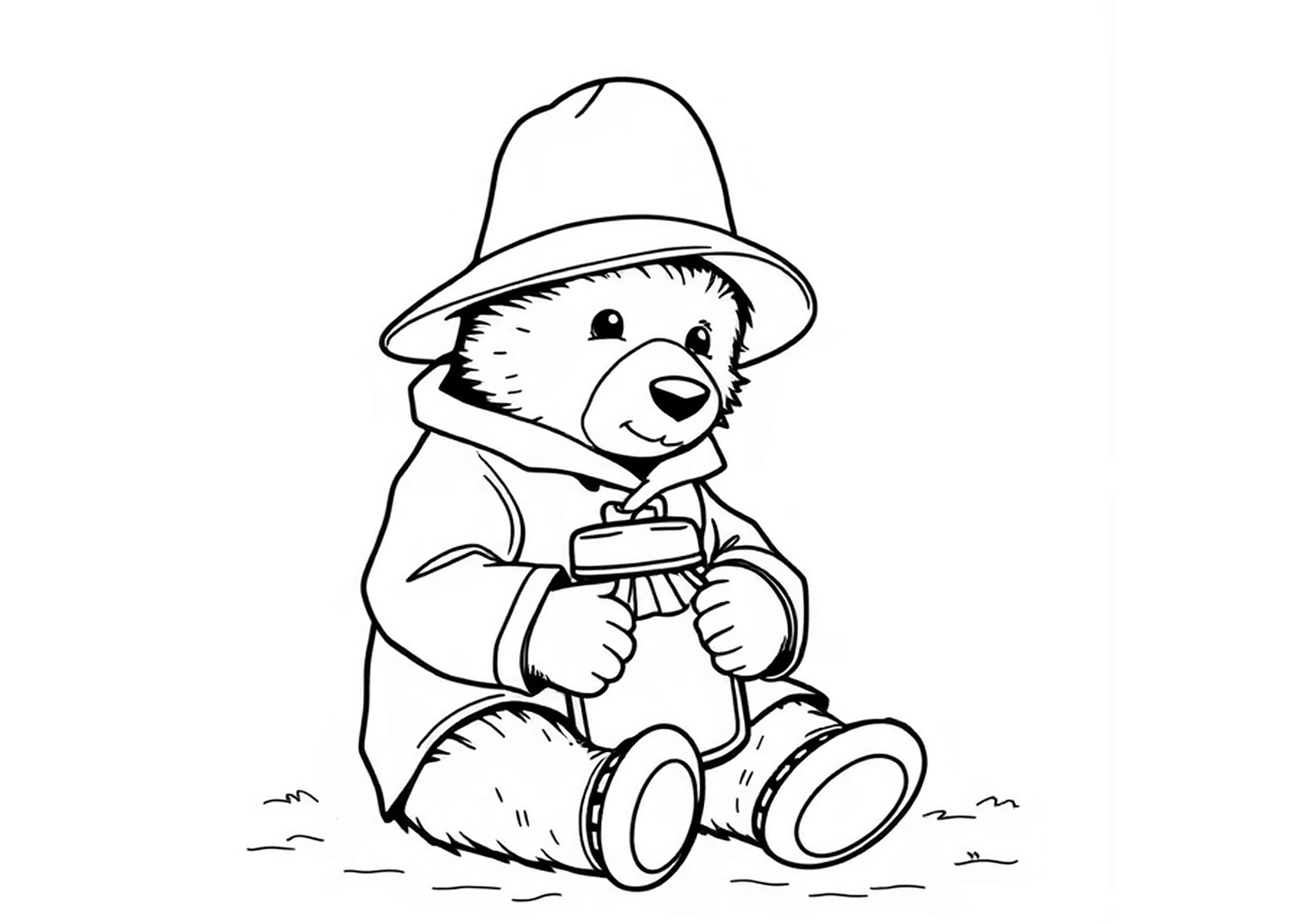 Kostenlose Ausmalbilder von paddington-bär für Kinder - Ausmalbilder ...