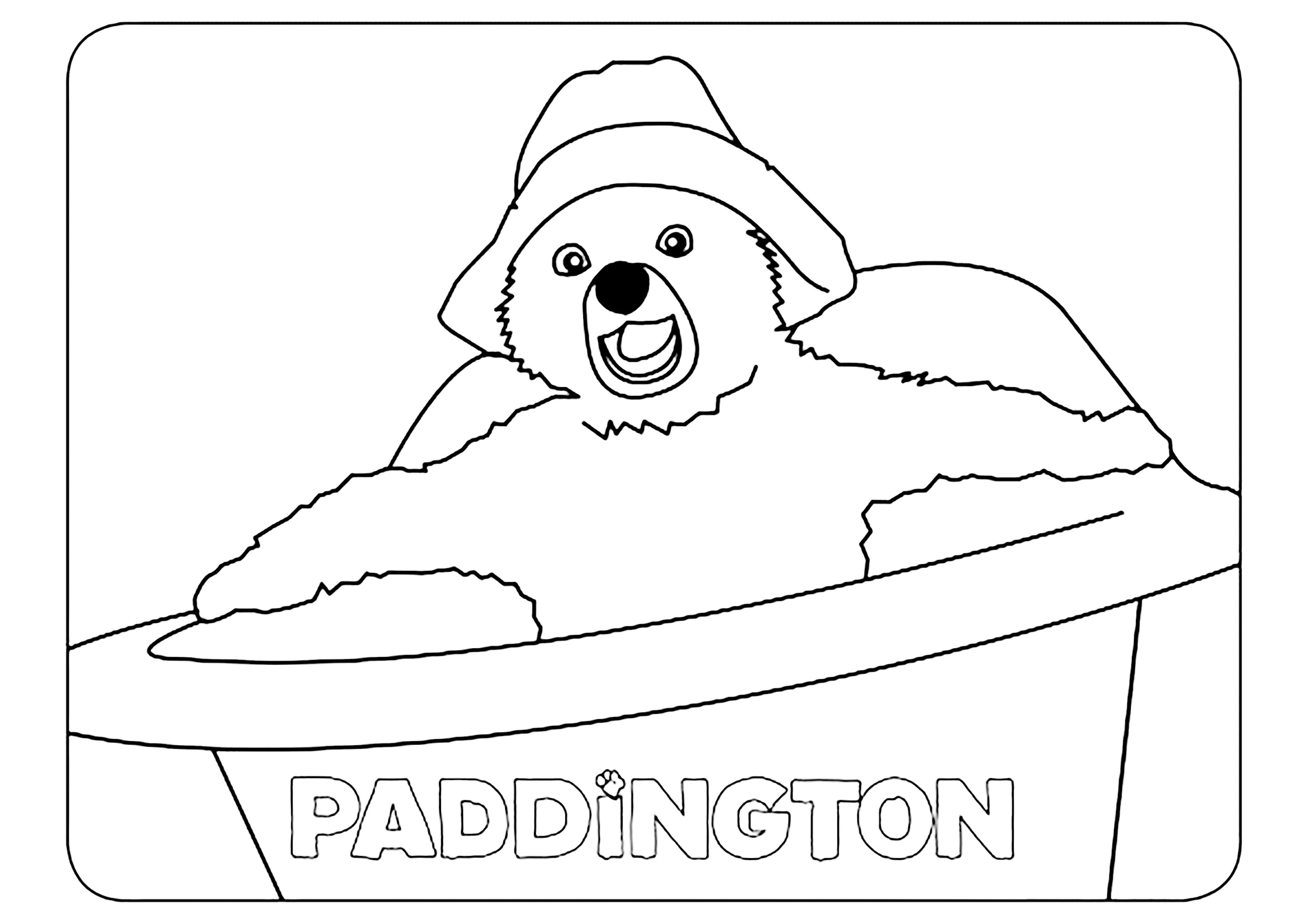 Kostenlose Ausmalbilder von paddington-bär für Kinder - Ausmalbilder ...