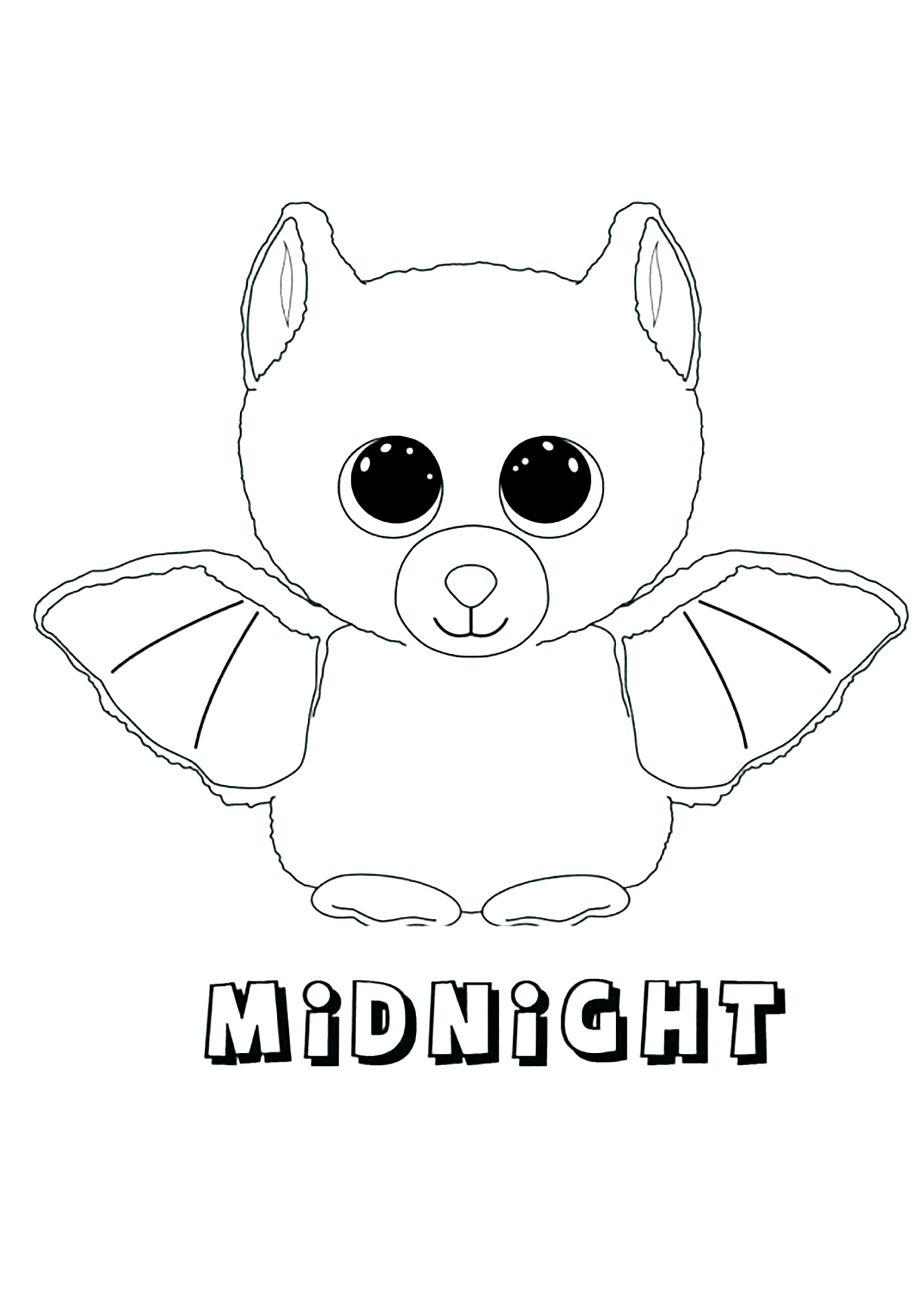 Dibujos para colorear para niños de beanie-boo, gratis, para descargar ...