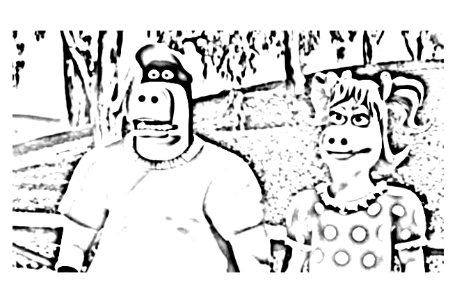 Imagen para colorear de La Granja en Hispanoamérica y El Corral para ...