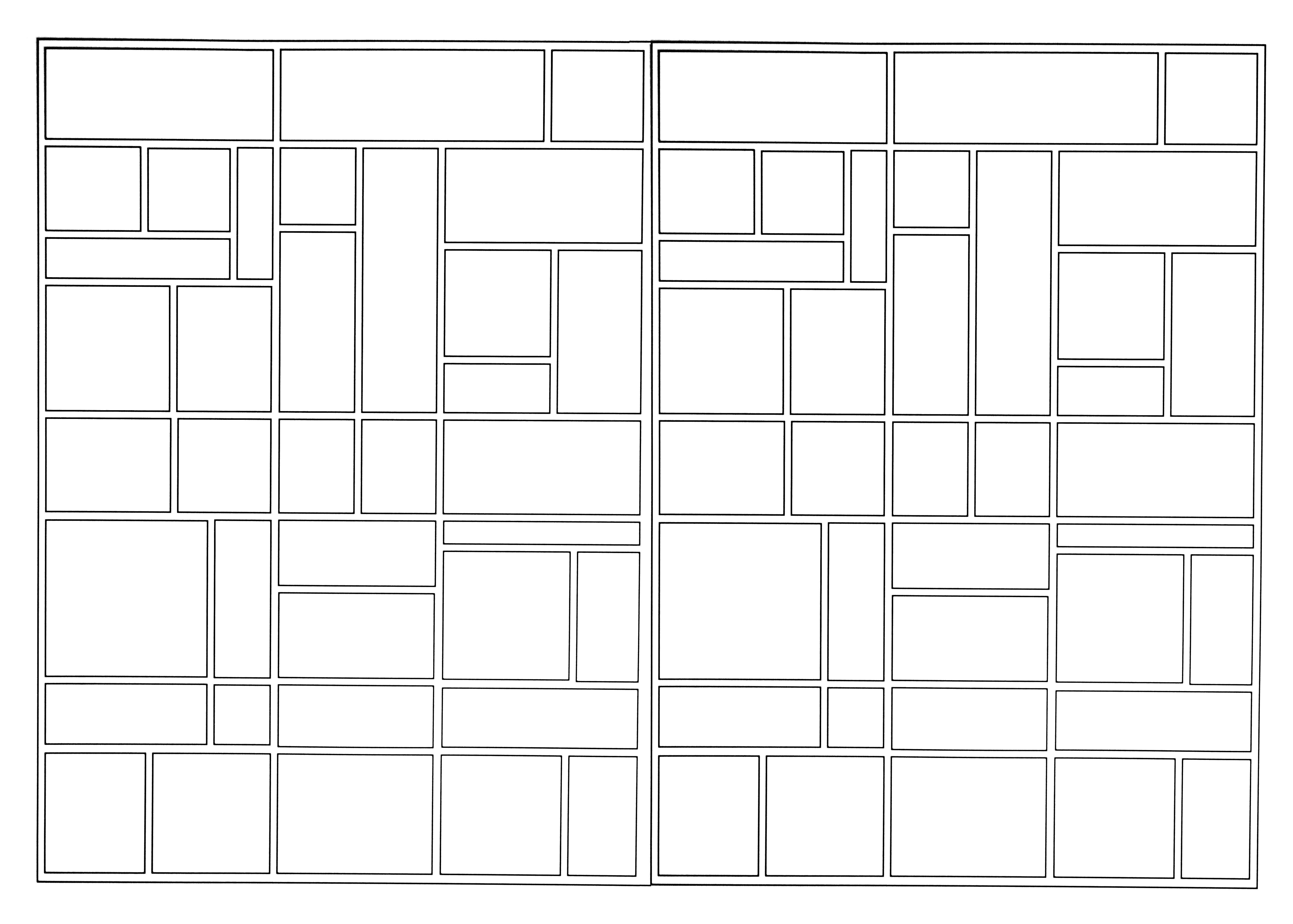 Página Para Colorear Rectángulo Dibujo Para Colorear Líneas